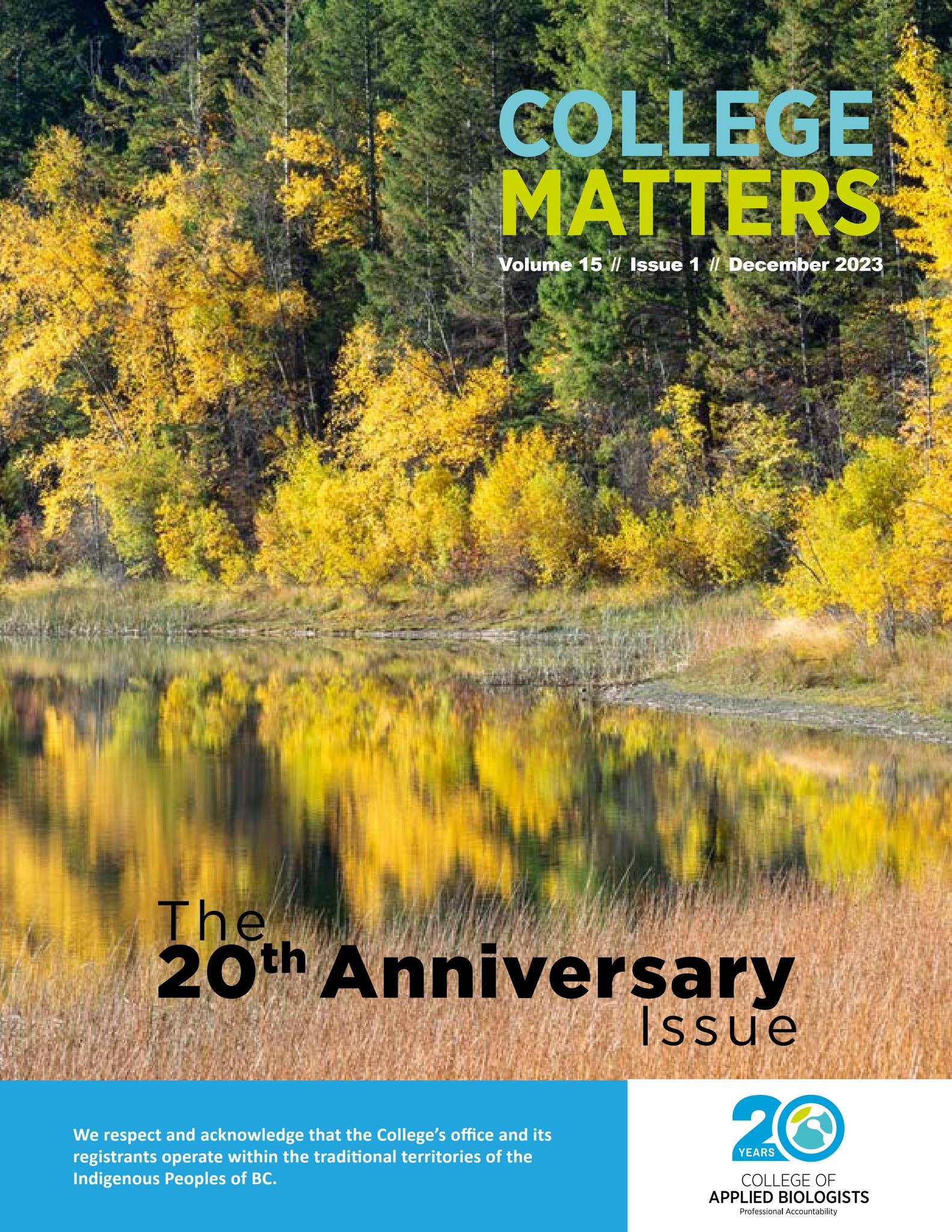 College Matters - Volume 15 - Issue 1 - December 2023 by College of ...