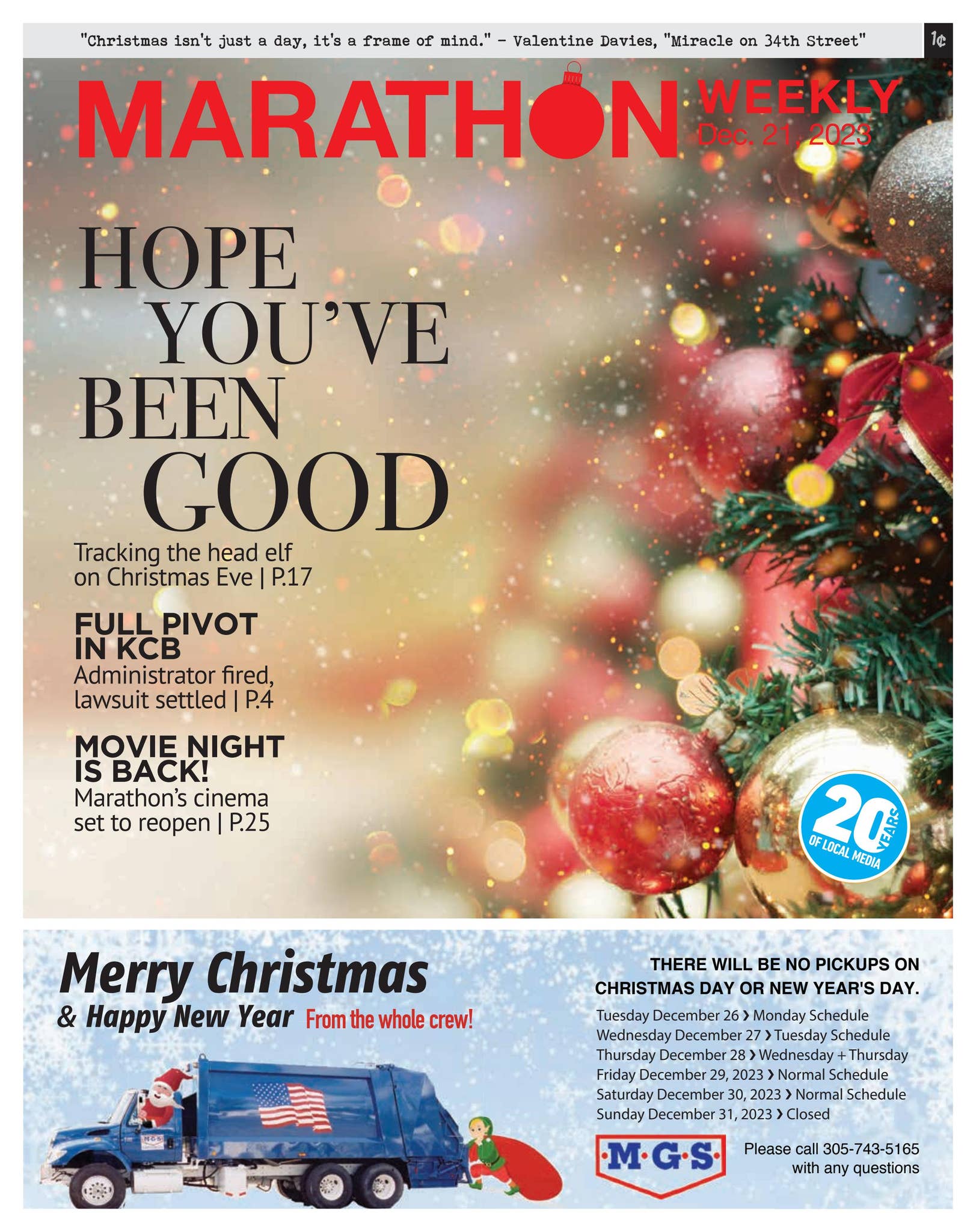 Marathon Weekly 23-1221 by Keys Weekly Newspapers - Issuu