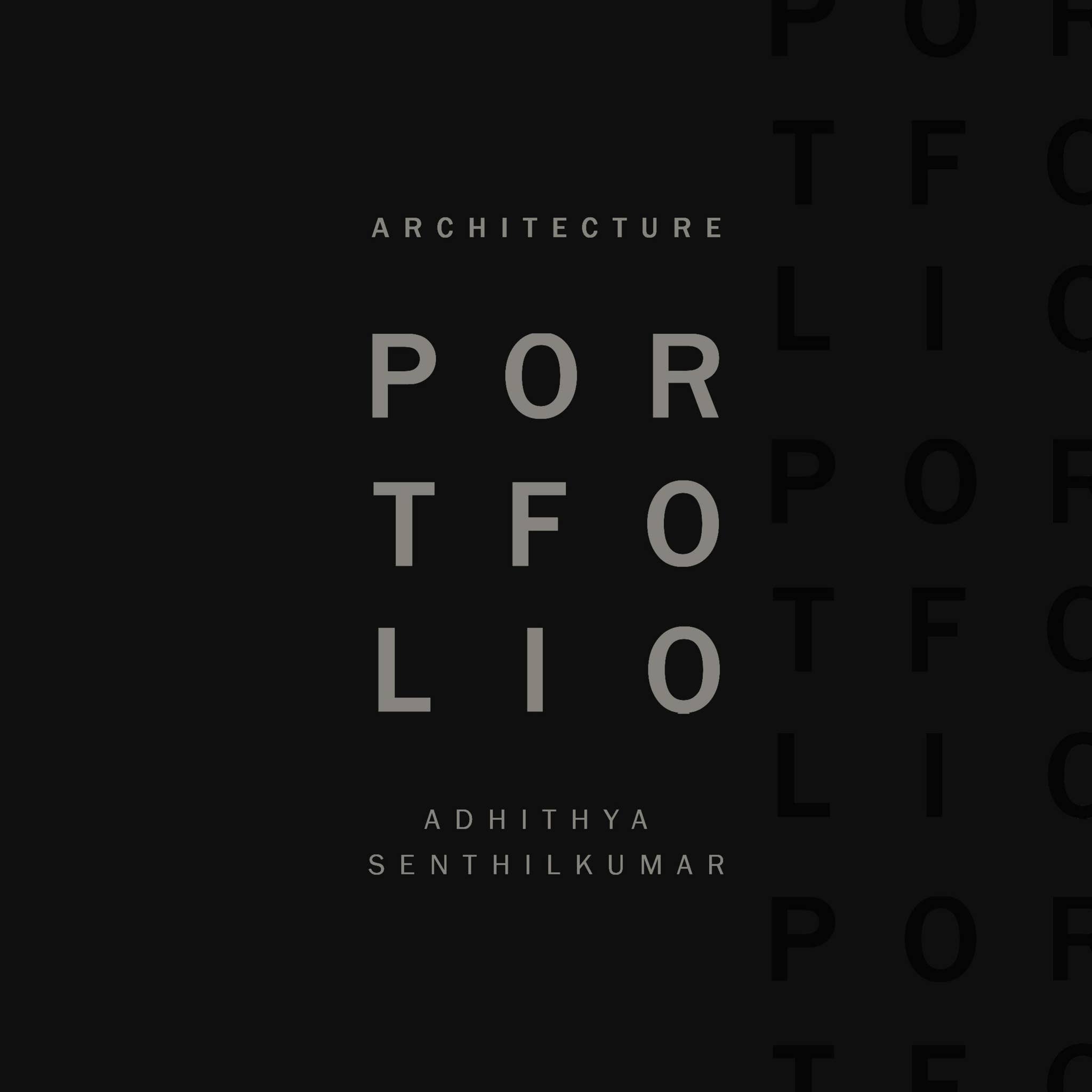 Adhithya Senthilkumar - Architectural Portfolio by Adhithya Senthikumar - Issuu