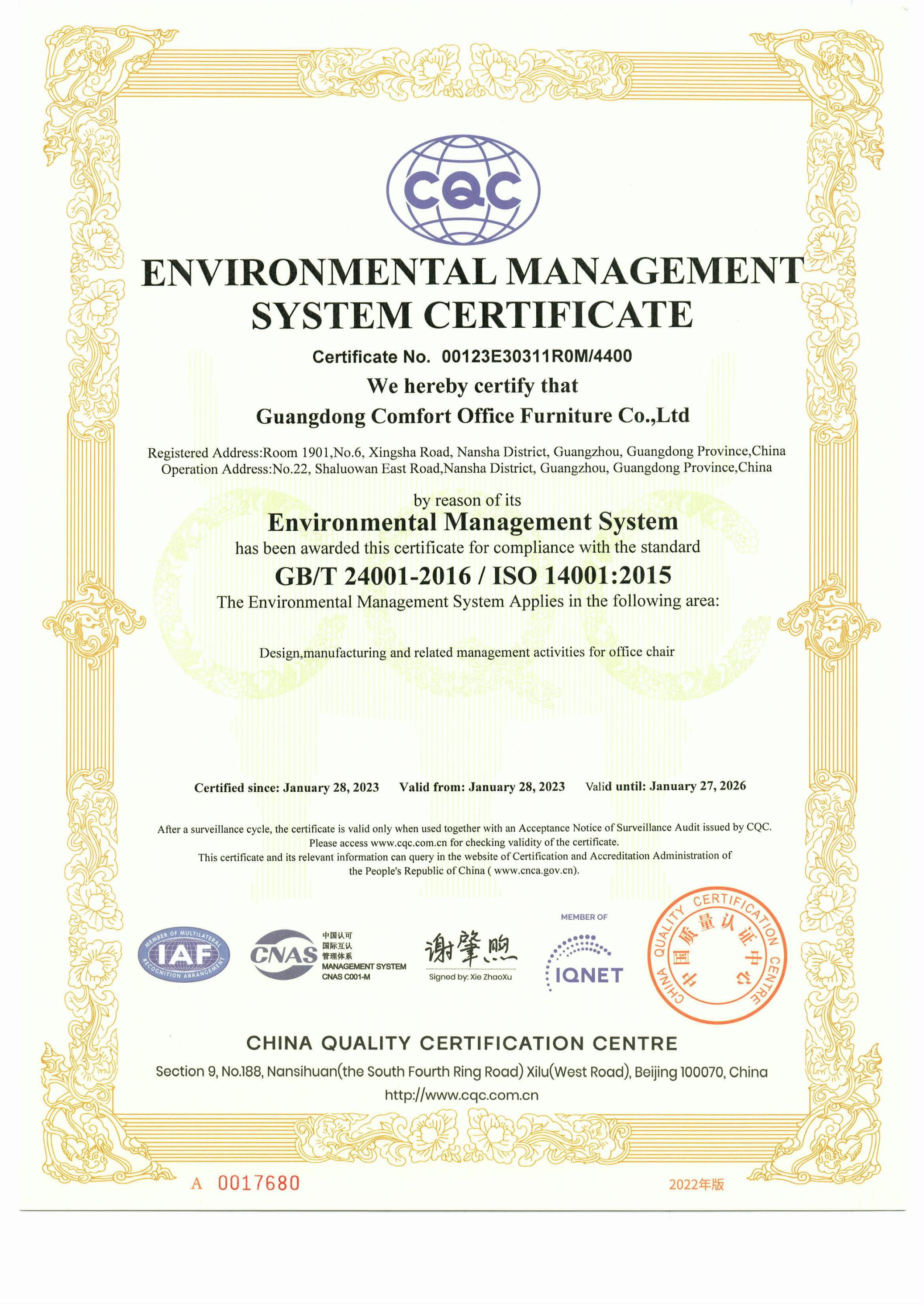 Comfort ISO 14001 by Hirzlan - Issuu