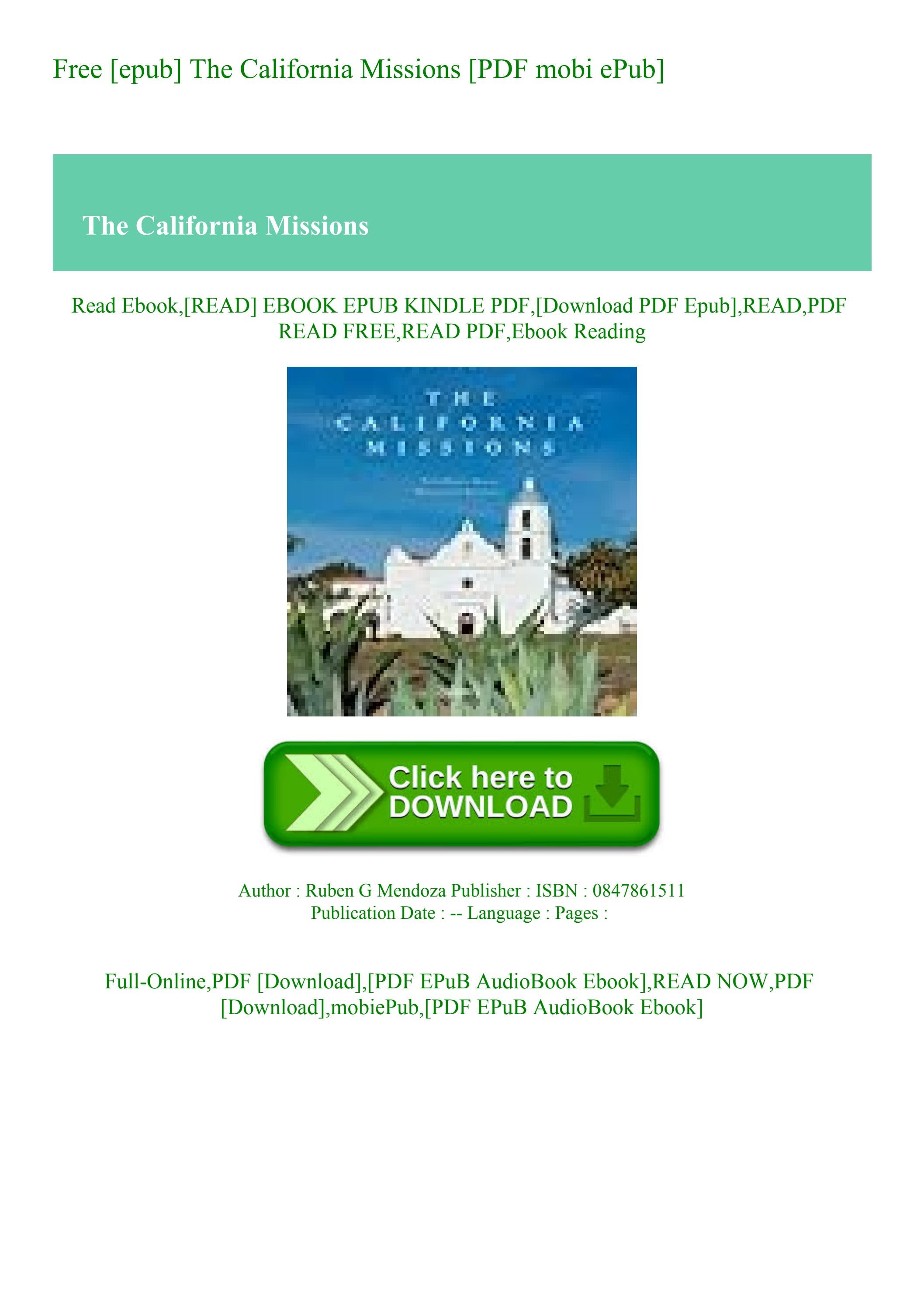 Free [epub] The California Missions [PDF mobi ePub] by hungarefva - Issuu