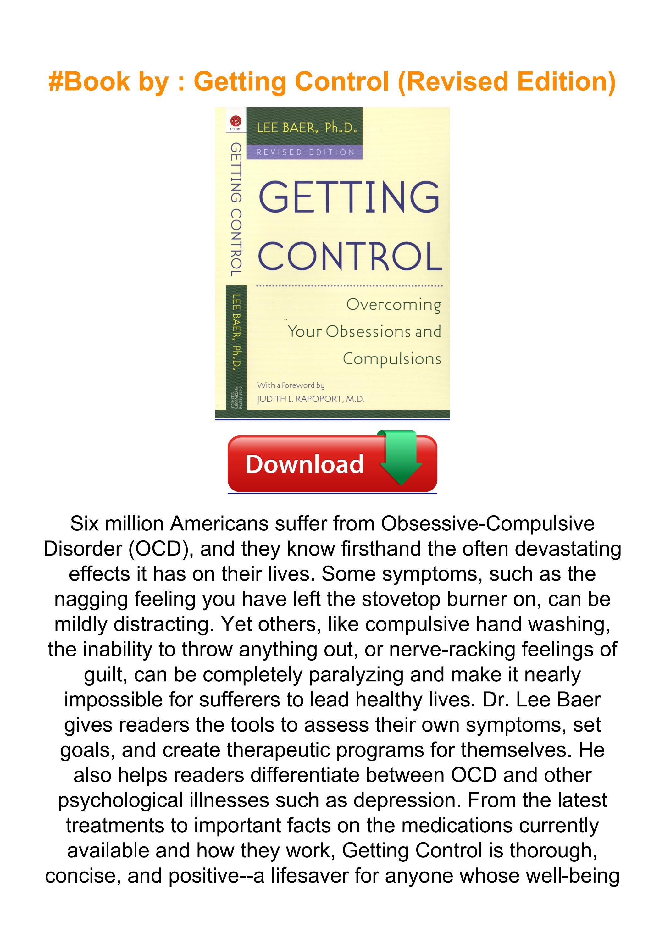 #Book by : Getting Control (Revised Edition) by LeopoldoLorenzo486845 ...