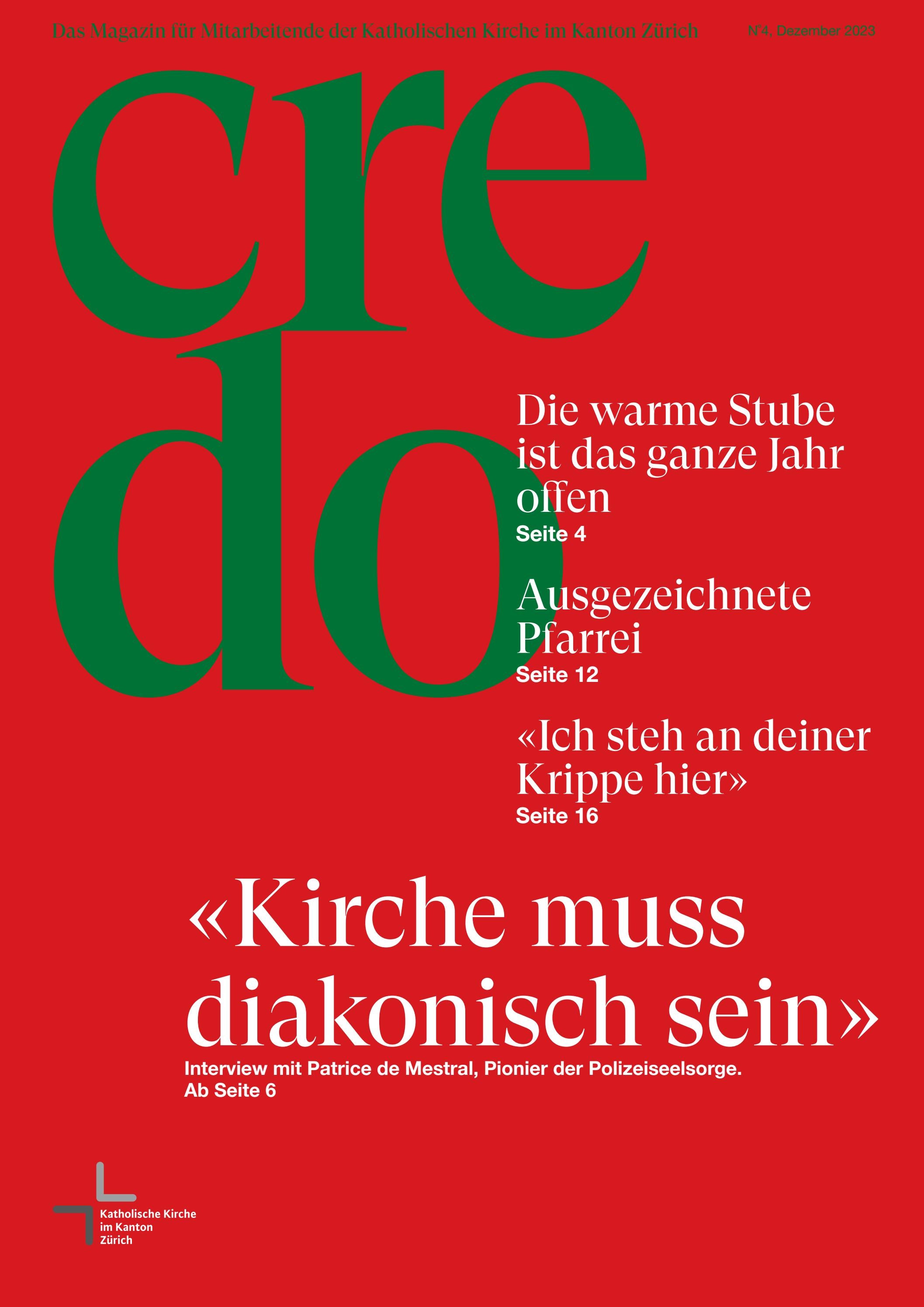 Credo Nr. 4 Dezember 2023 by Katholische Kirche im Kanton Zürich - Issuu
