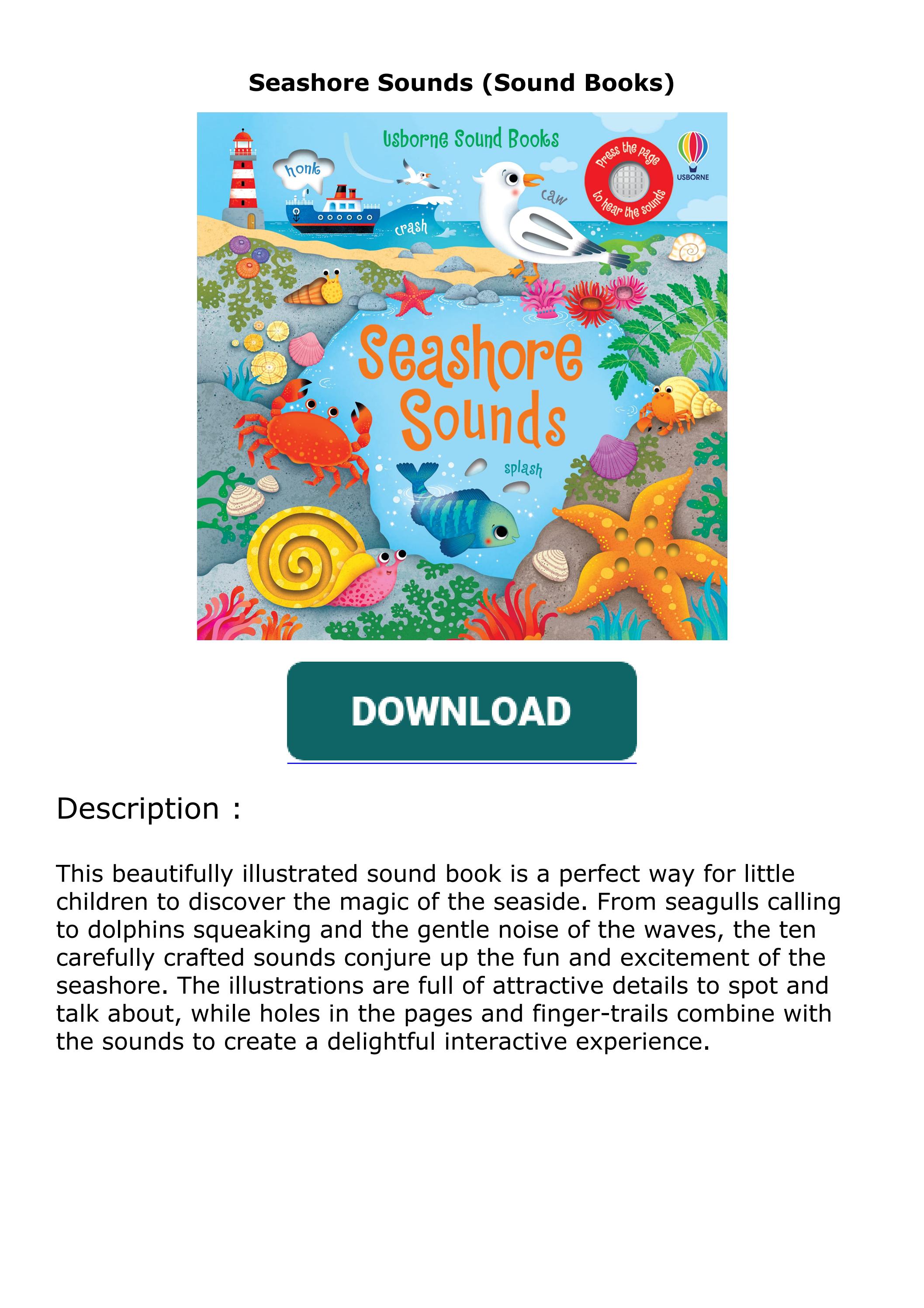 [DOWNLOAD]⚡️PDF ️ Seashore Sounds (Sound Books) by rileymontgomery - Issuu