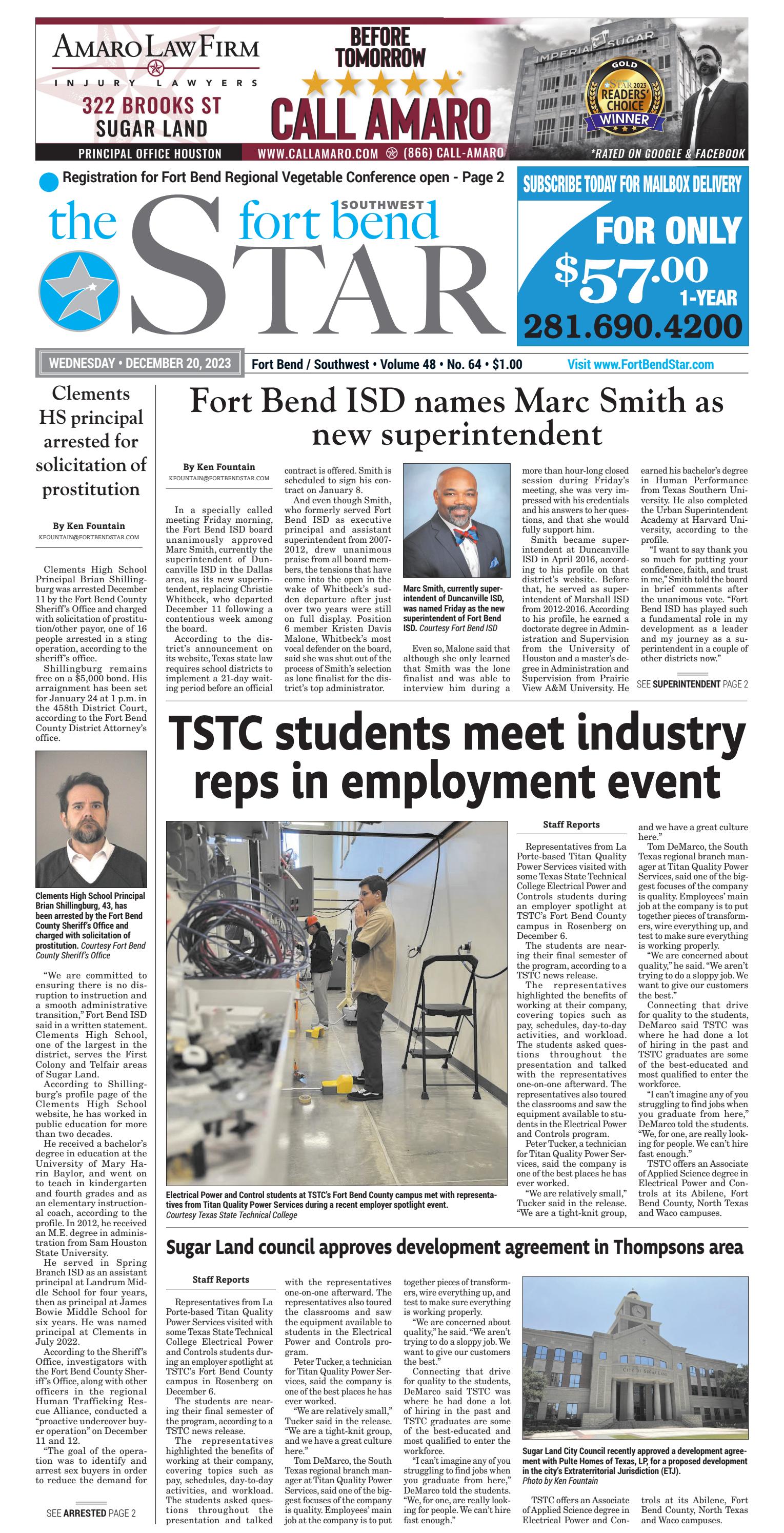The 12-20-23 Edition of The Fort Bend Star by The Heights Leader - Issuu