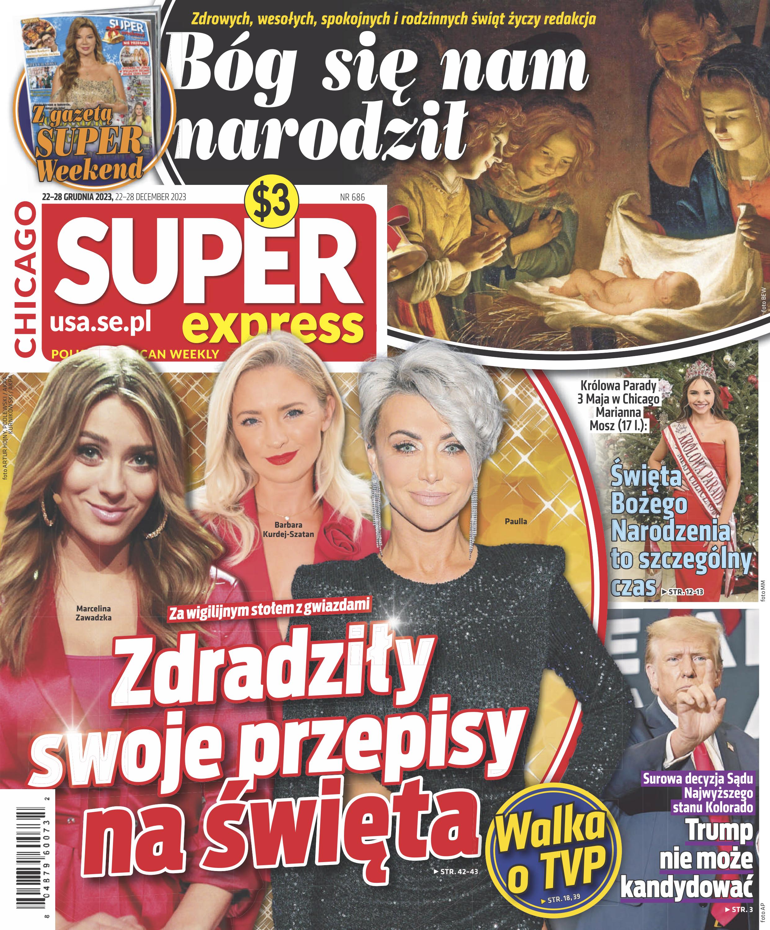 Super Express Chicago 2023.12.22 Tygodnik dla Polonii , wiadomości, ogłoszenia. by Super Express ...