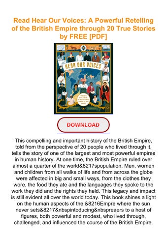 Read Hear Our Voices: A Powerful Retelling of the British Empire ...
