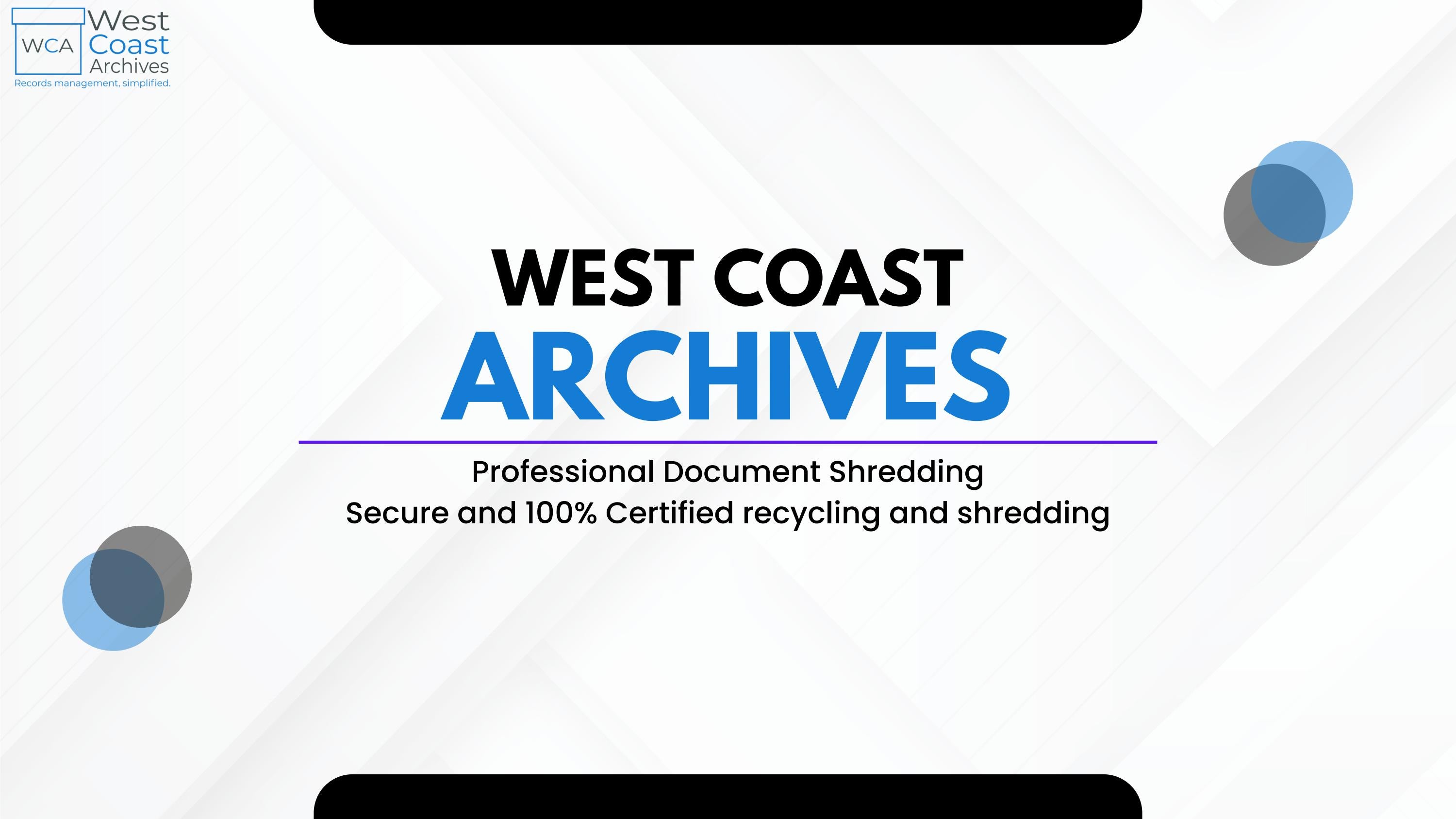 Secure Document Archive Storage services in Los Angeles by ...