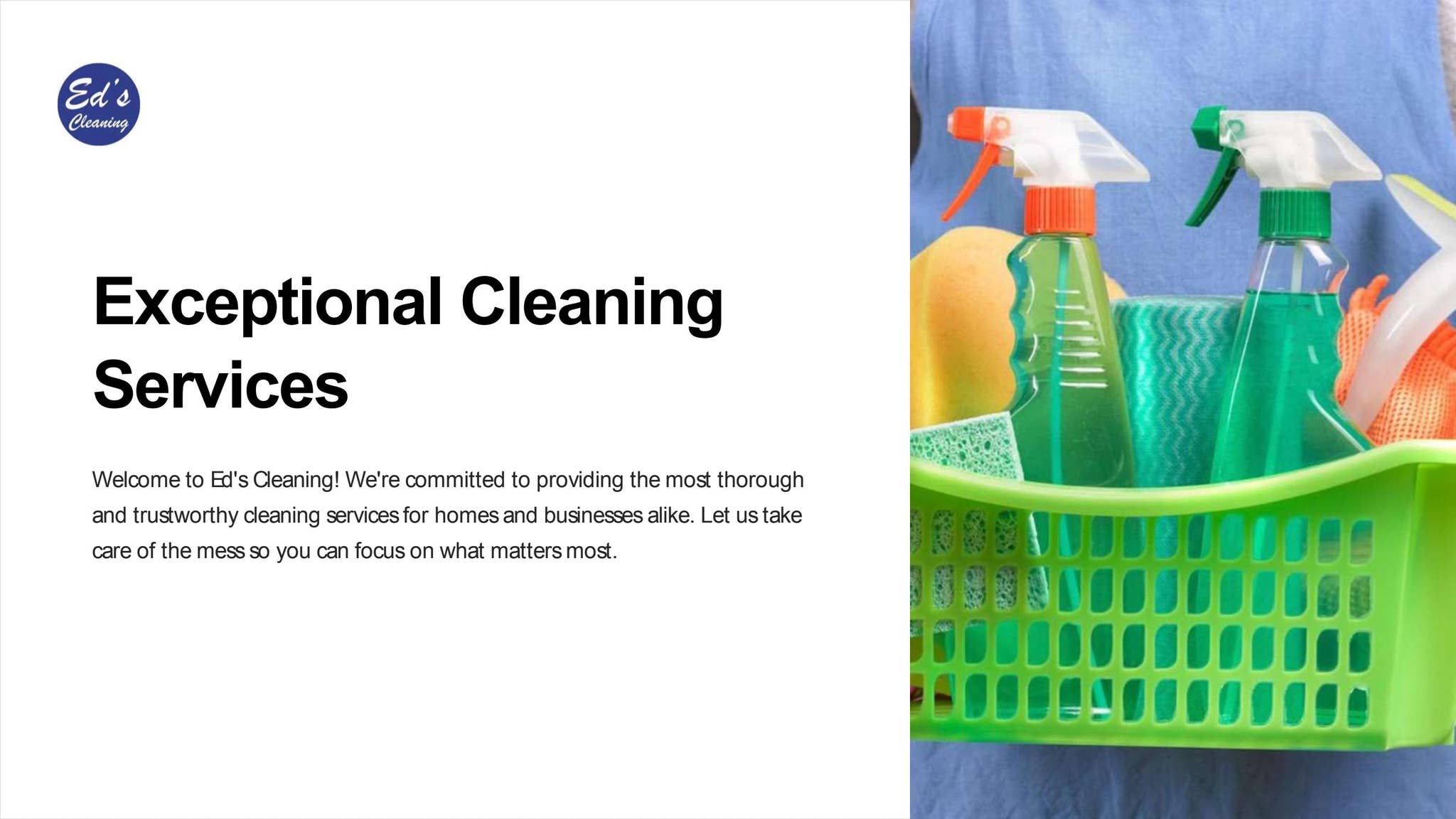 Exceptional Professionals Cleaning Services by Eds Cleaning by Ed’s ...