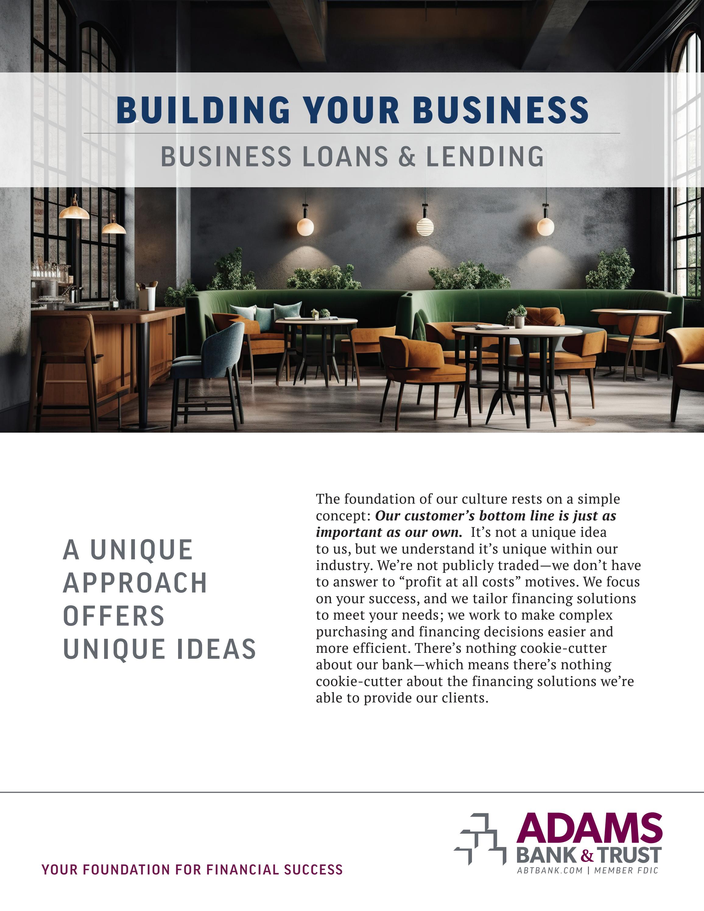 Business Lending by Adams Bank & Trust - Issuu