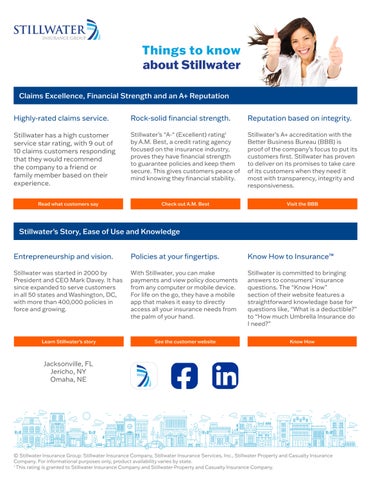 Things to Know about Stillwater by Stillwater Insurance Group - Issuu