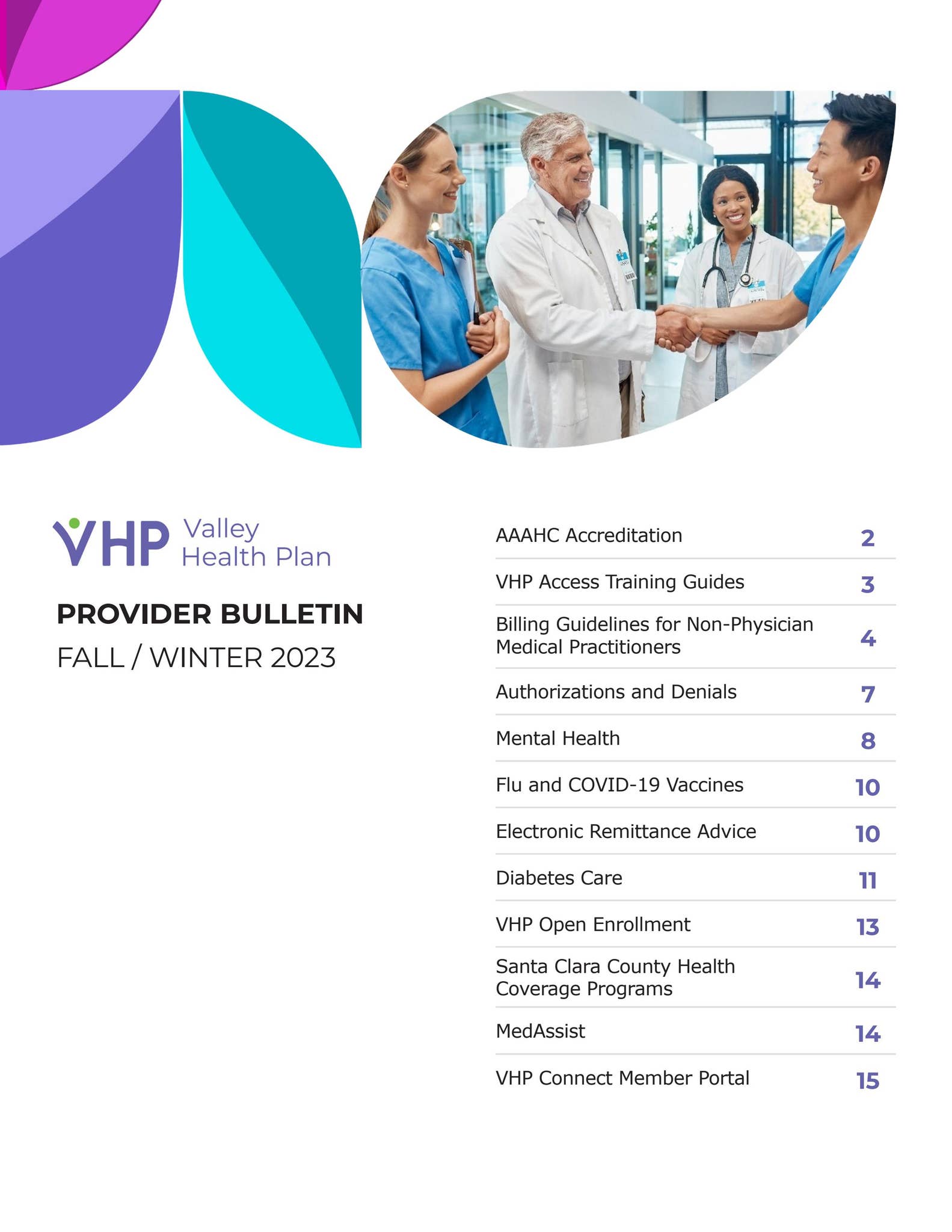 VHP Provider Bulletin Fall and Winter 2023 by Valley Health Plan - Issuu