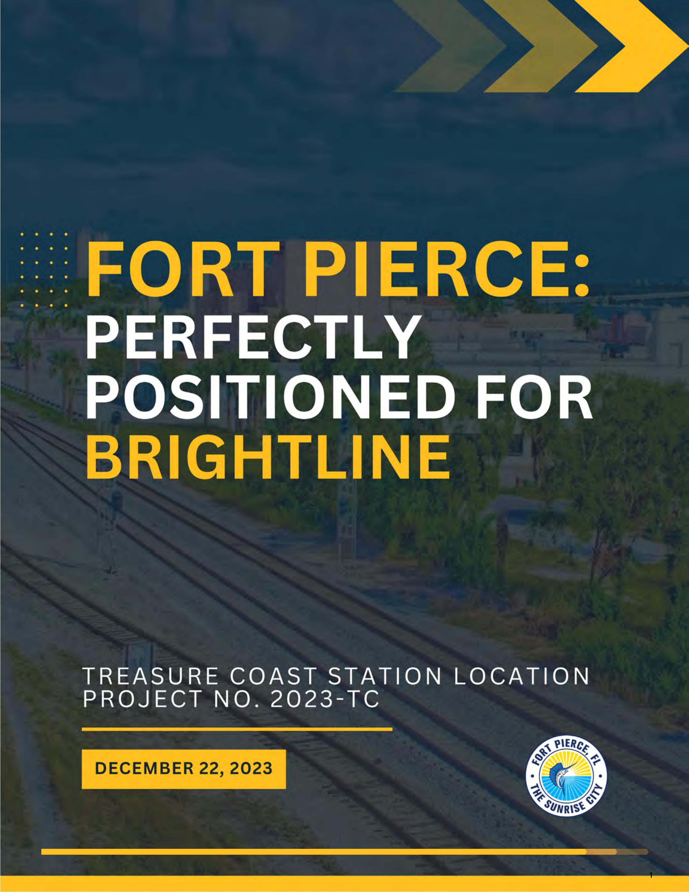 City of Fort Pierce Brightline Proposal - PROJECT NO. 2023-TC by City ...