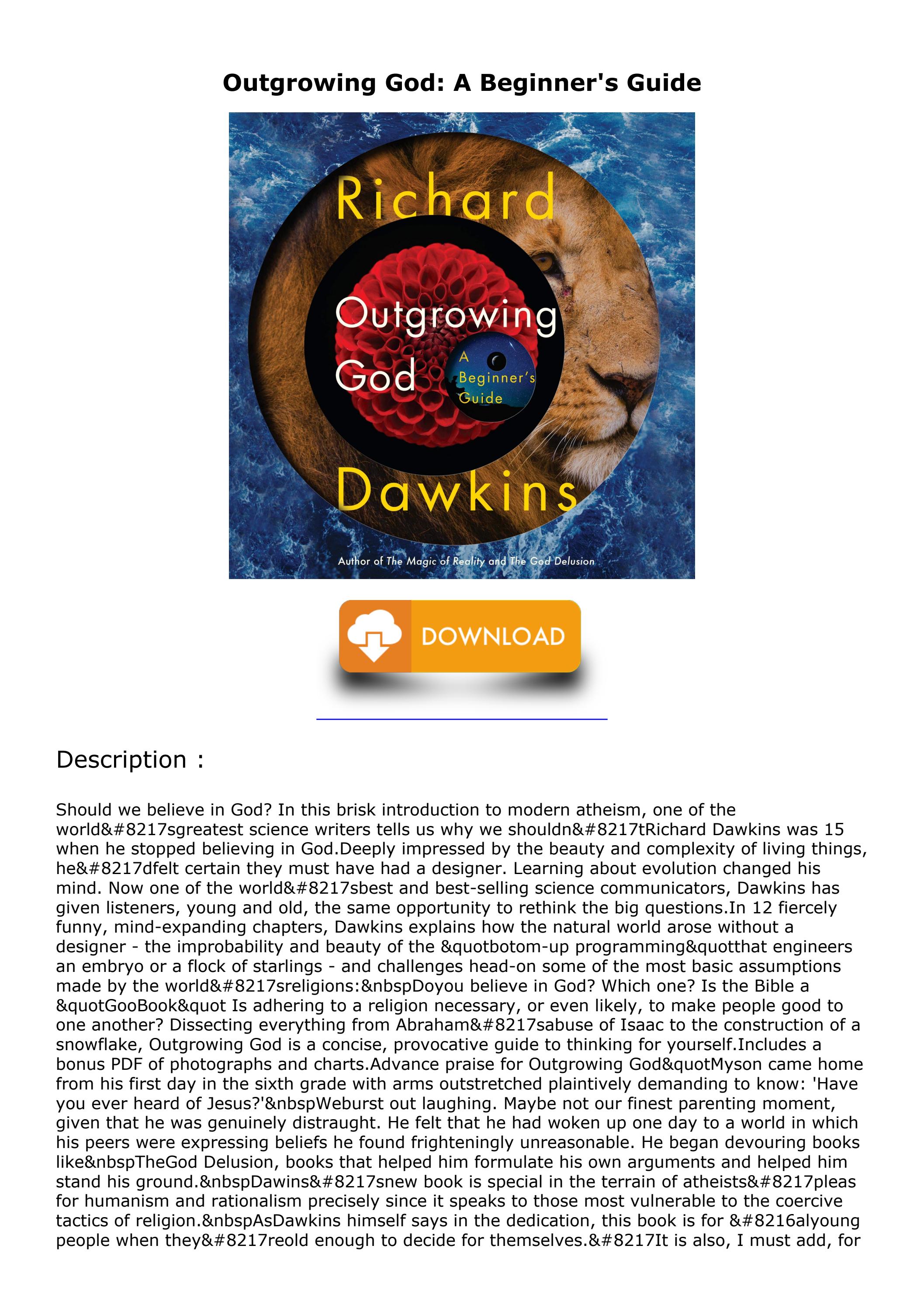 [PDF] DOWNLOAD Outgrowing God: A Beginner's Guide android by ...