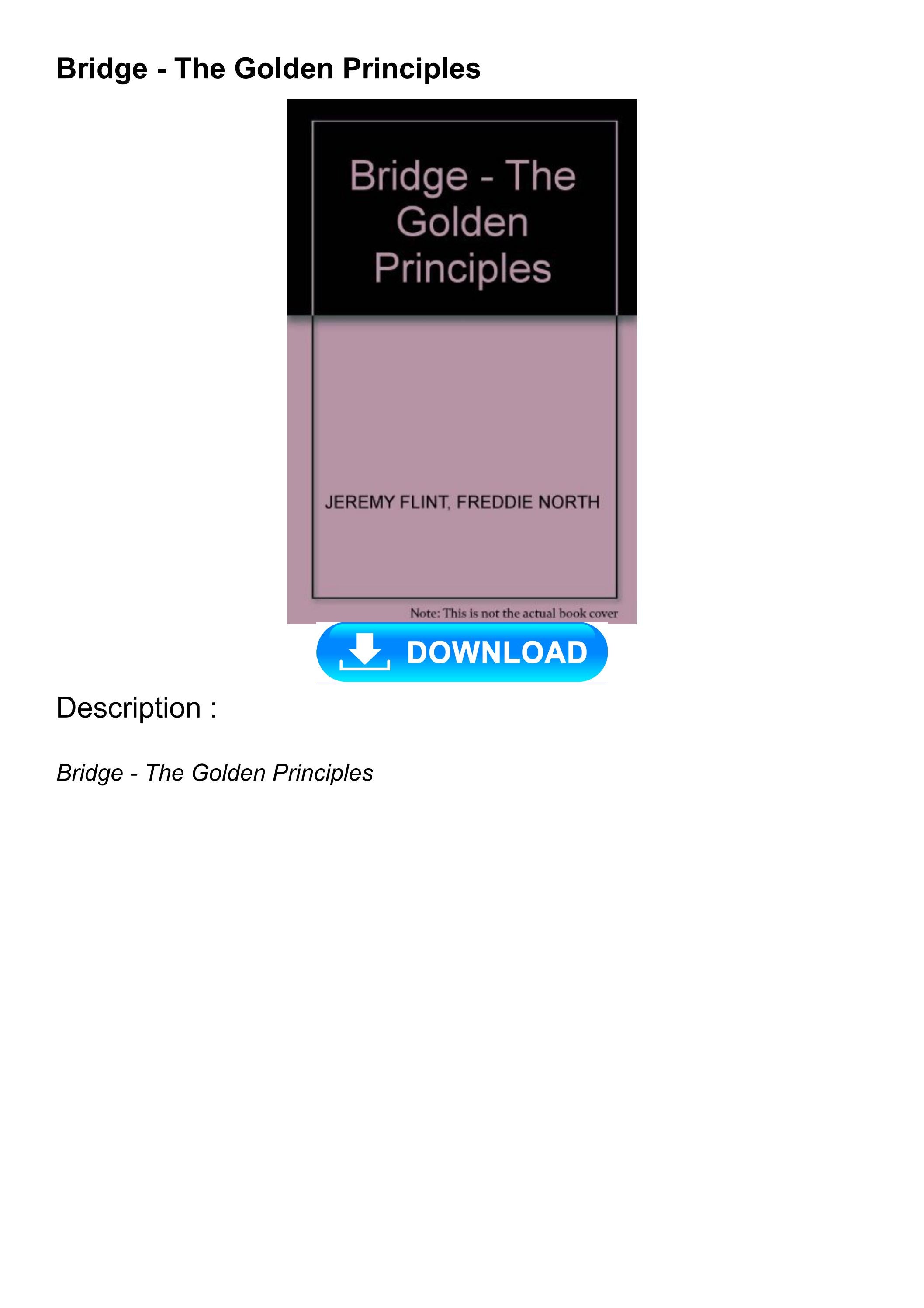 DOWNLOAD⚡BOOK Bridge - The Golden Principles by clinicpaina - Issuu