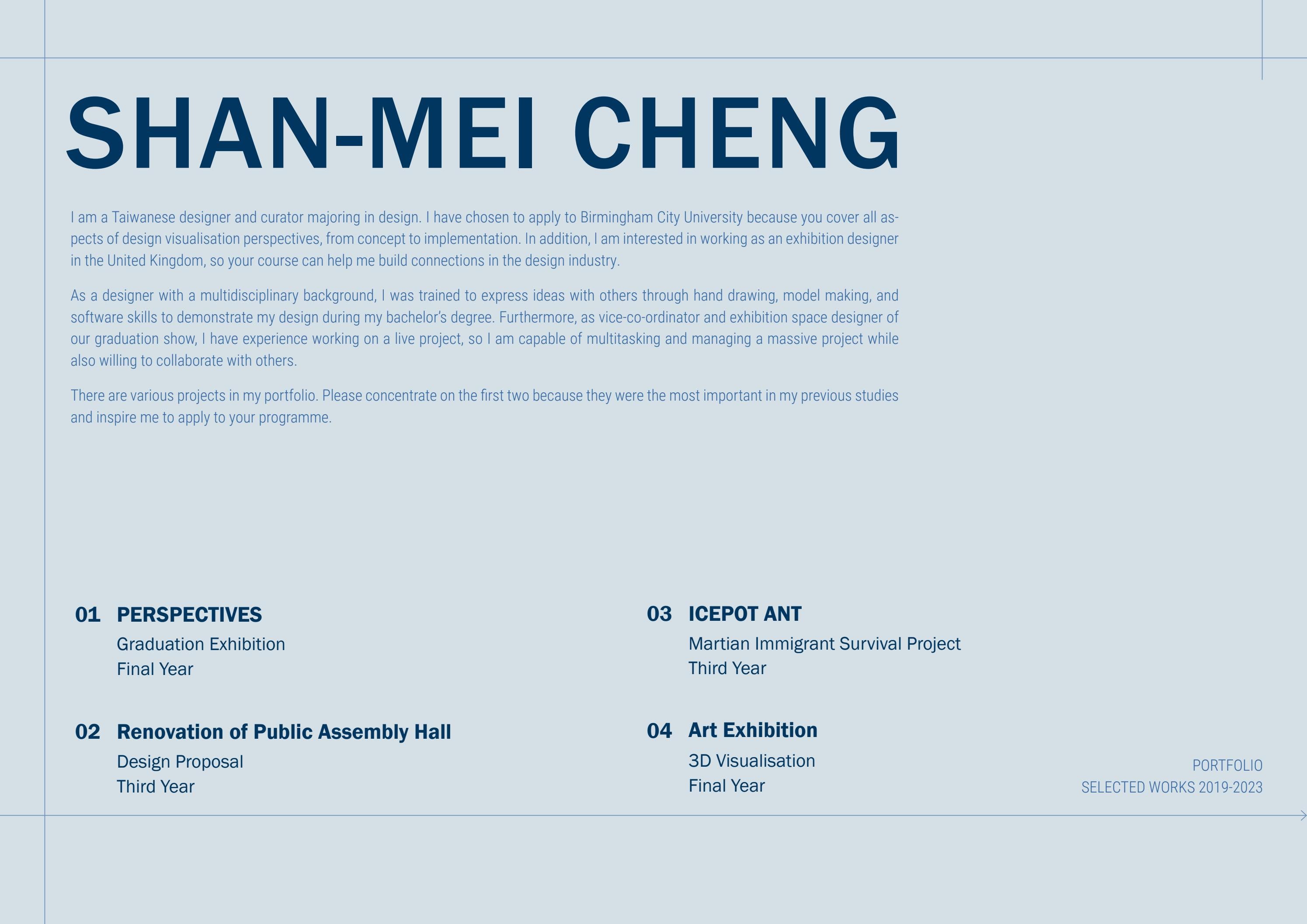 Design Portfolio by SHAN-MEI CHENG - Issuu