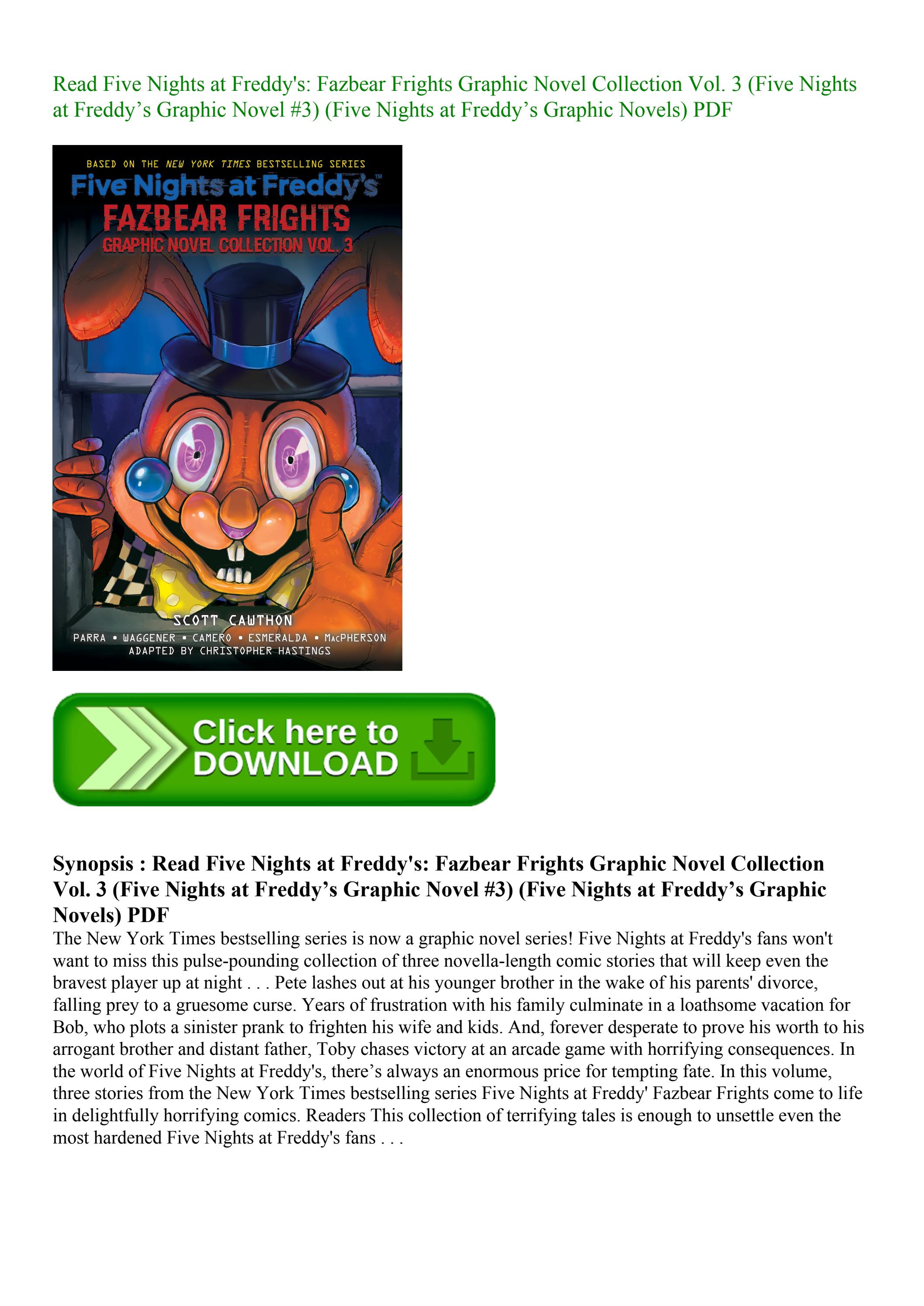 Read Five Nights at Freddy's Fazbear Frights Graphic Novel Collection ...