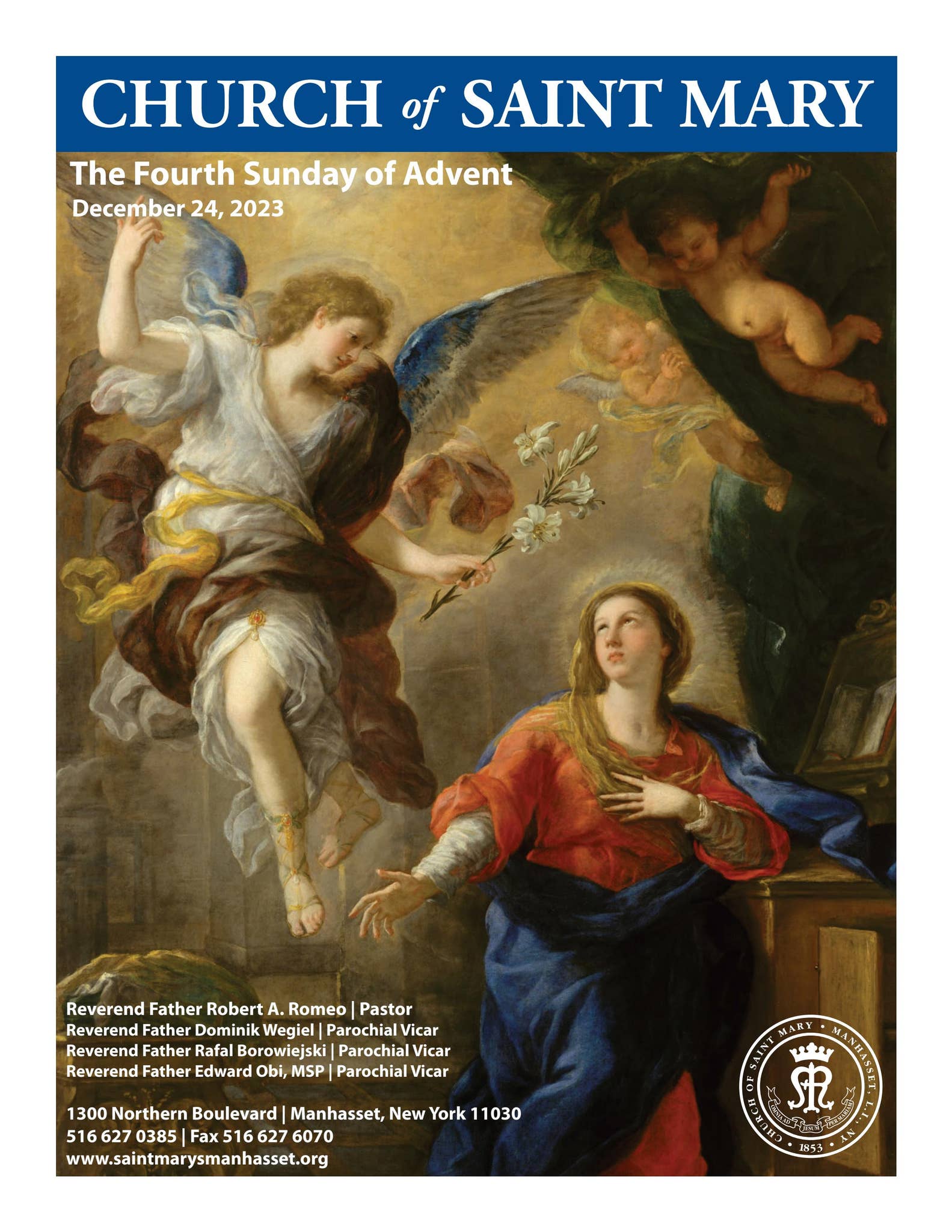 Church of Saint Mary Parish Bulletin: December 24, 2023 by Church and ...