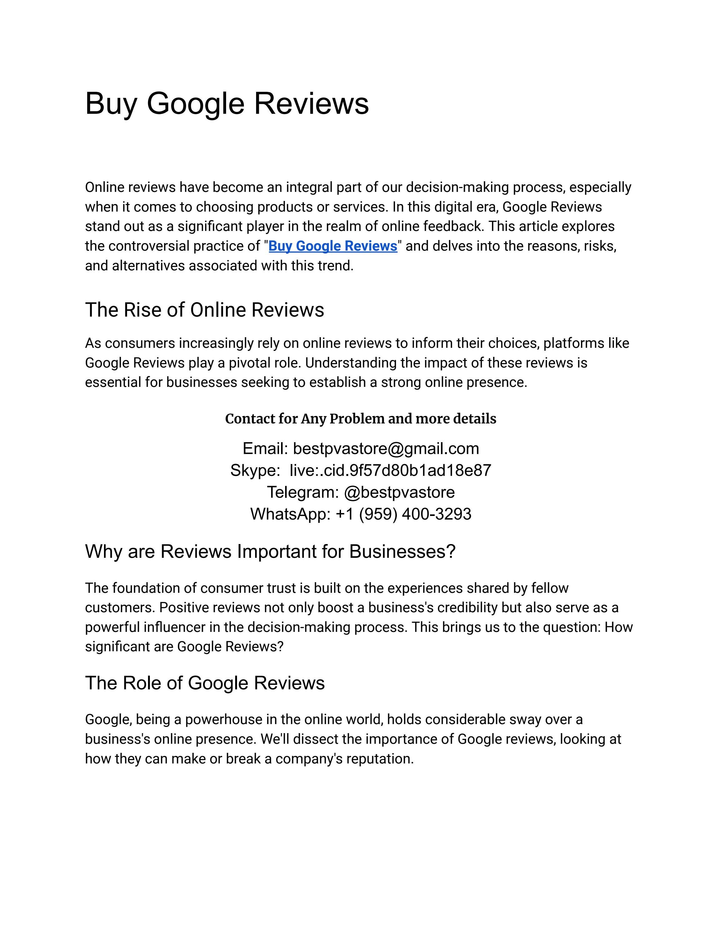 Buy Google Reviews by Daniel Young - Issuu