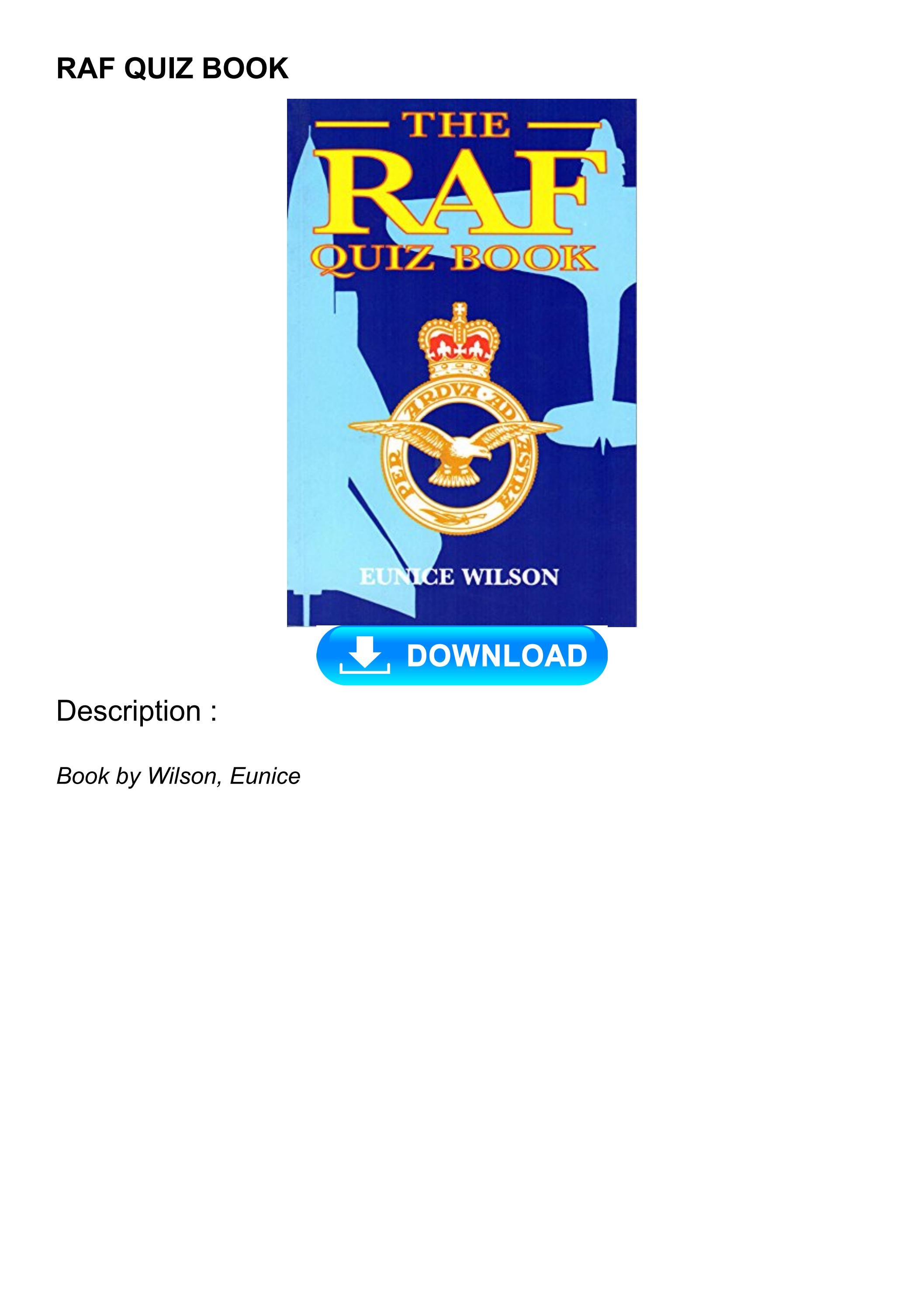 [PDF]⚡DOWNLOAD RAF QUIZ BOOK by pollinszatarainu - Issuu
