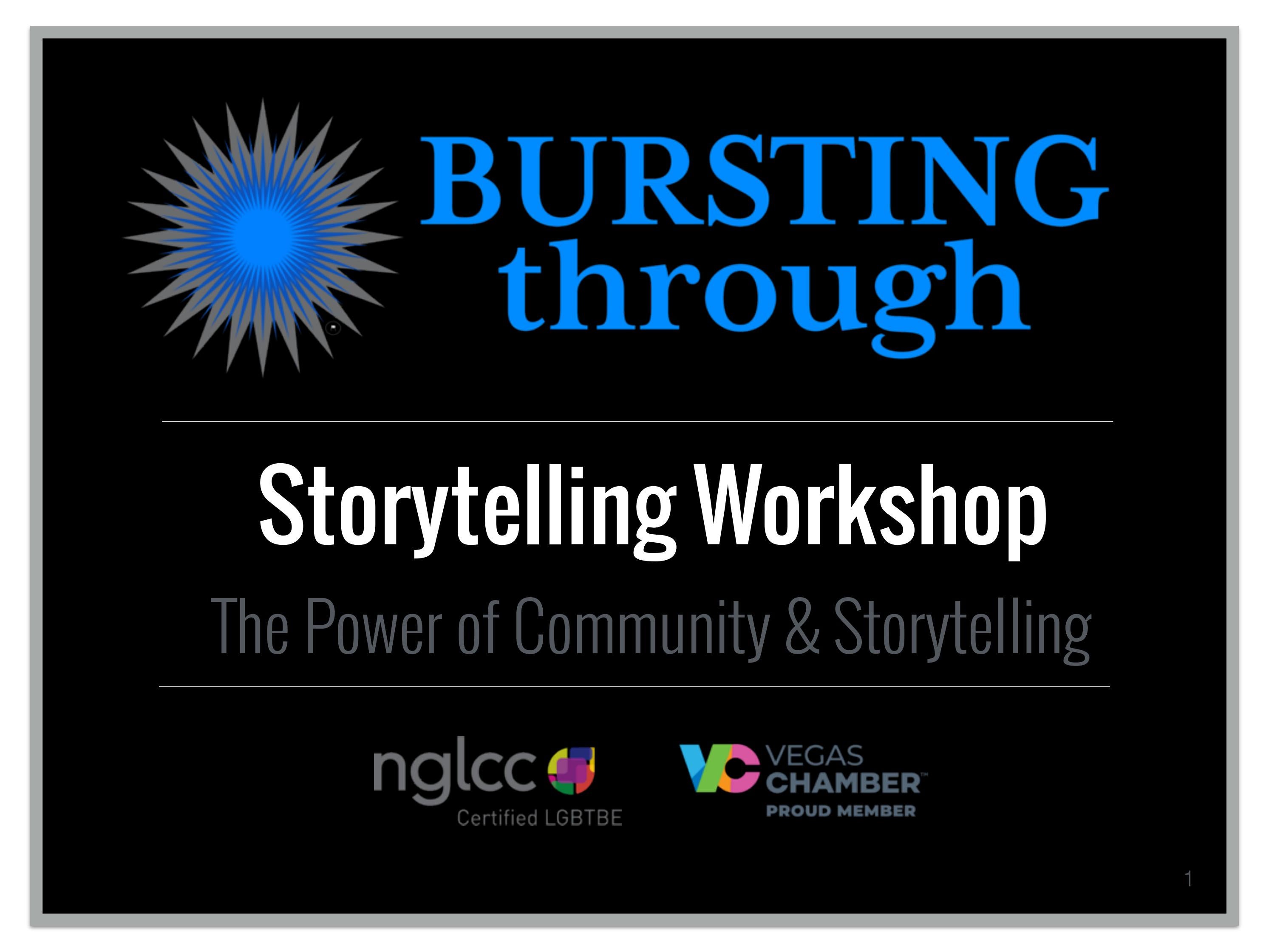 Bursting Through Storytelling Workshop by Bursting Through - Issuu