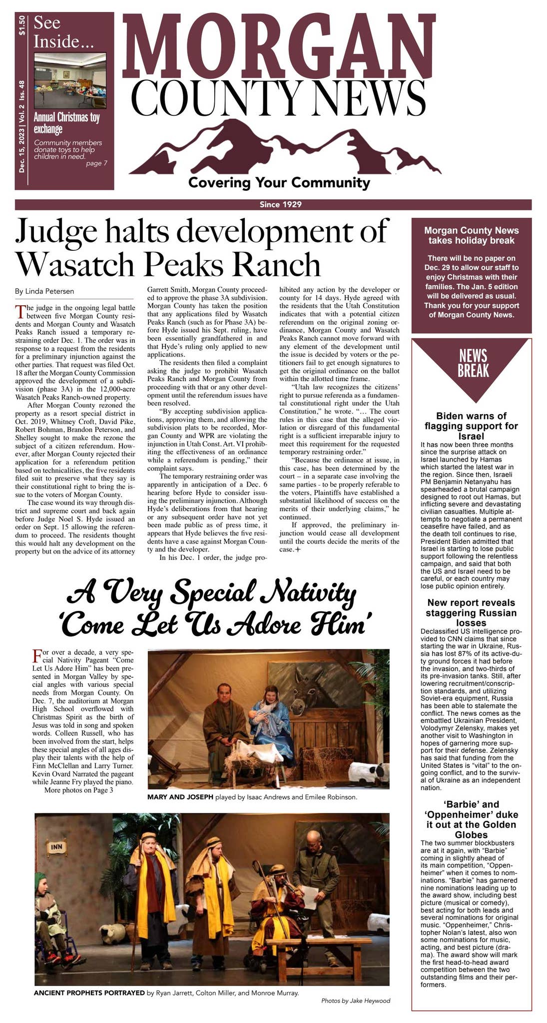 The Morgan County News | December 15, 2023 by The City Journals - Issuu