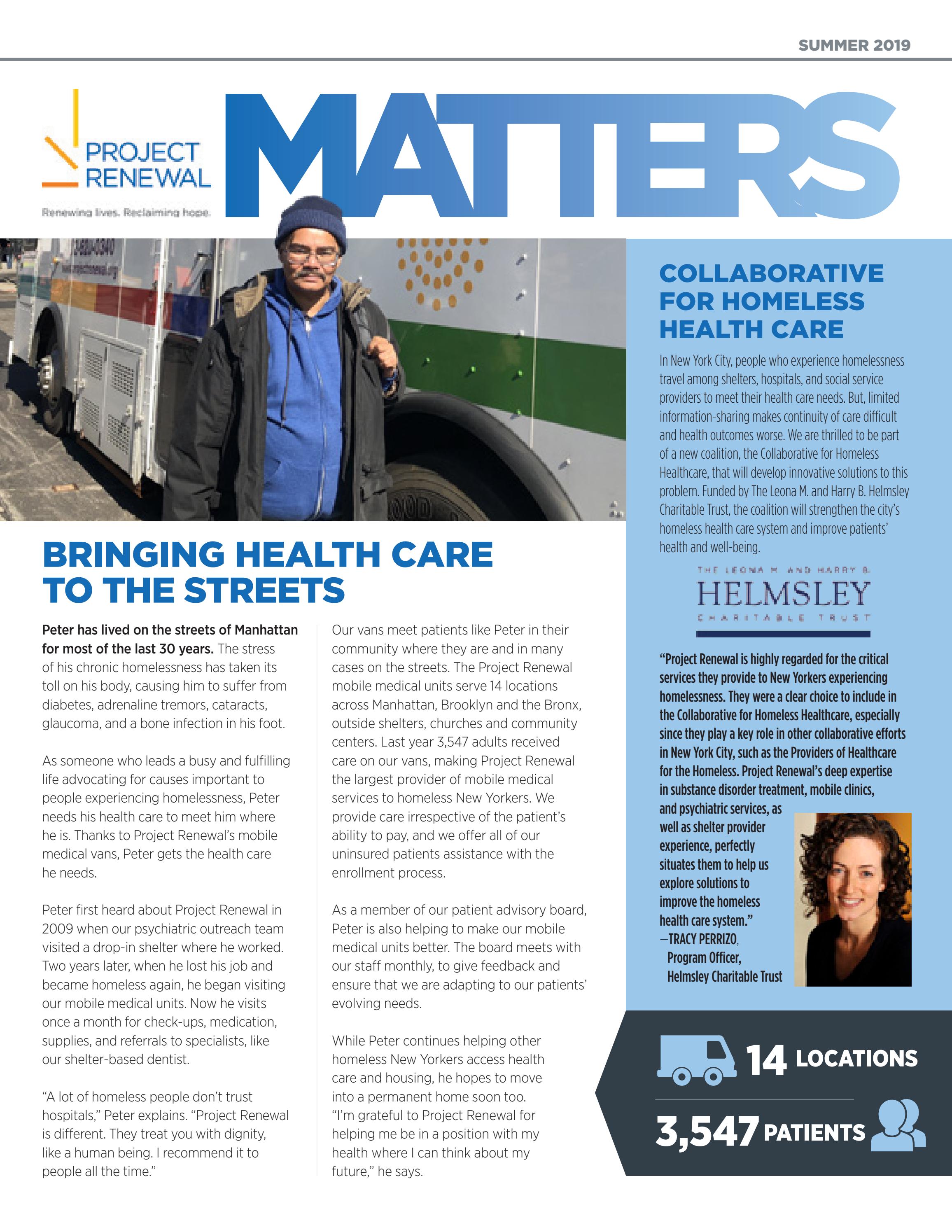 Summer 2019 Newsletter by Project Renewal - Issuu