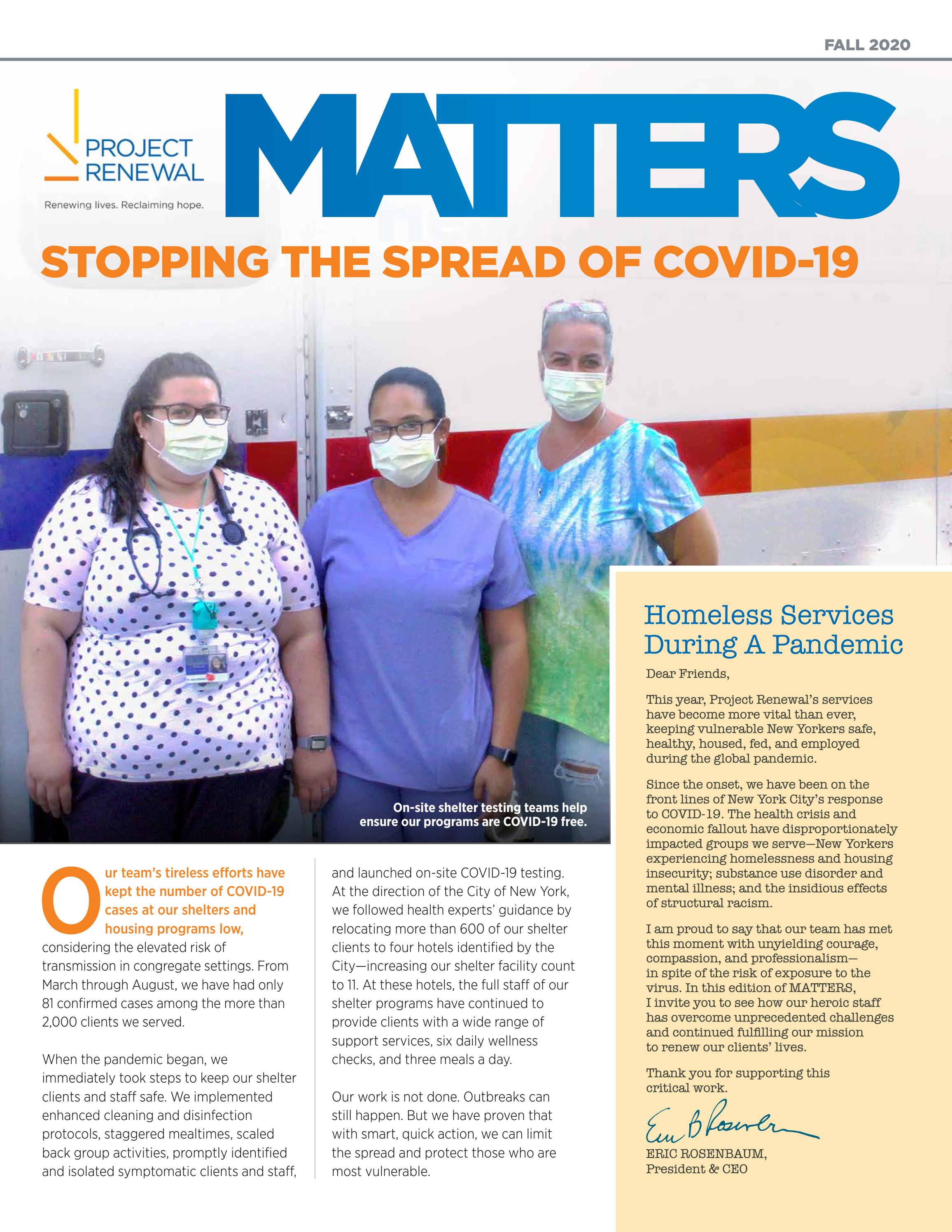 Fall 2020 Newsletter by Project Renewal - Issuu