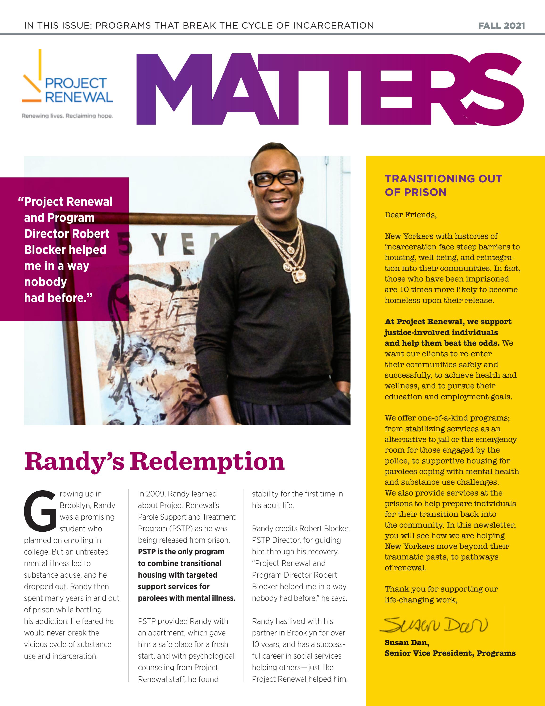 Fall 2021 Newsletter by Project Renewal - Issuu