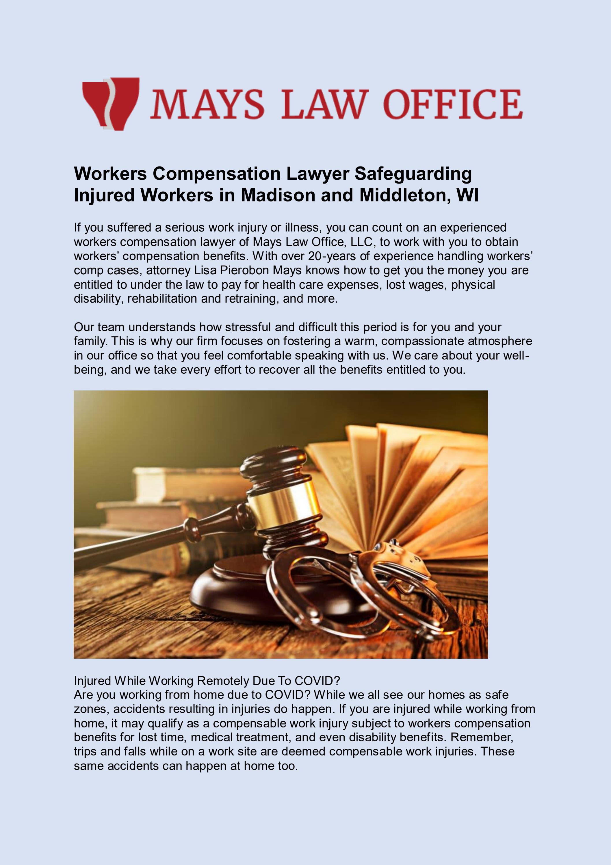 Workers Compensation Lawyer Safeguarding Injured Workers in Madison and ...