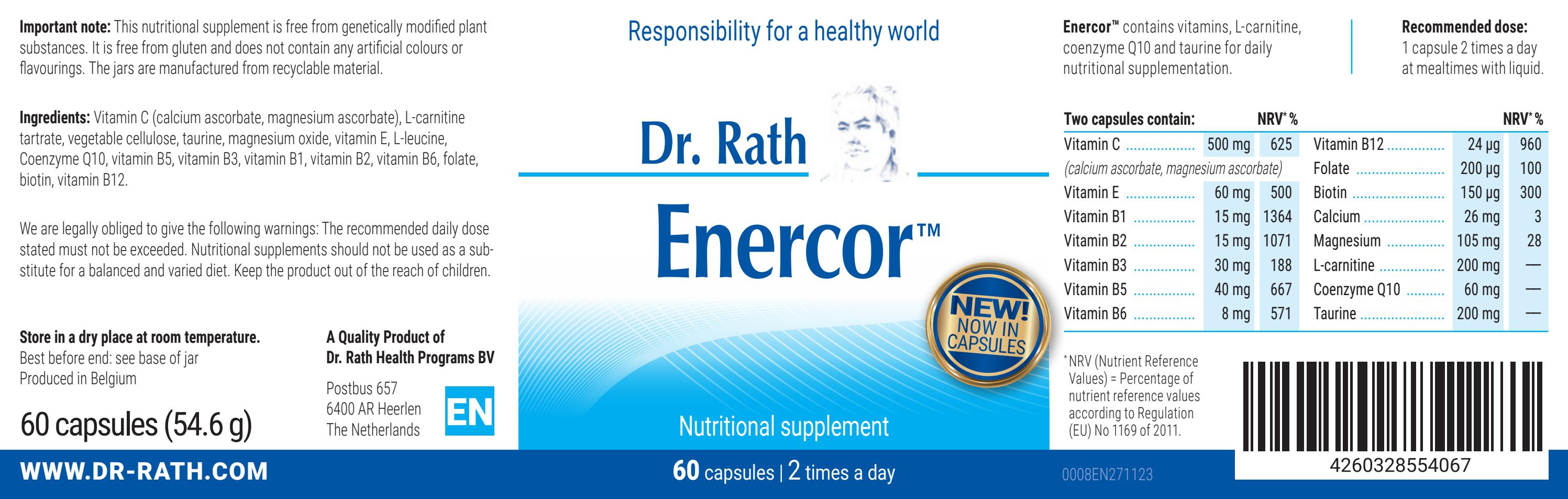 0008 Enercor™ – 60 capsules – EN by Dr. Rath Health Programs - Issuu