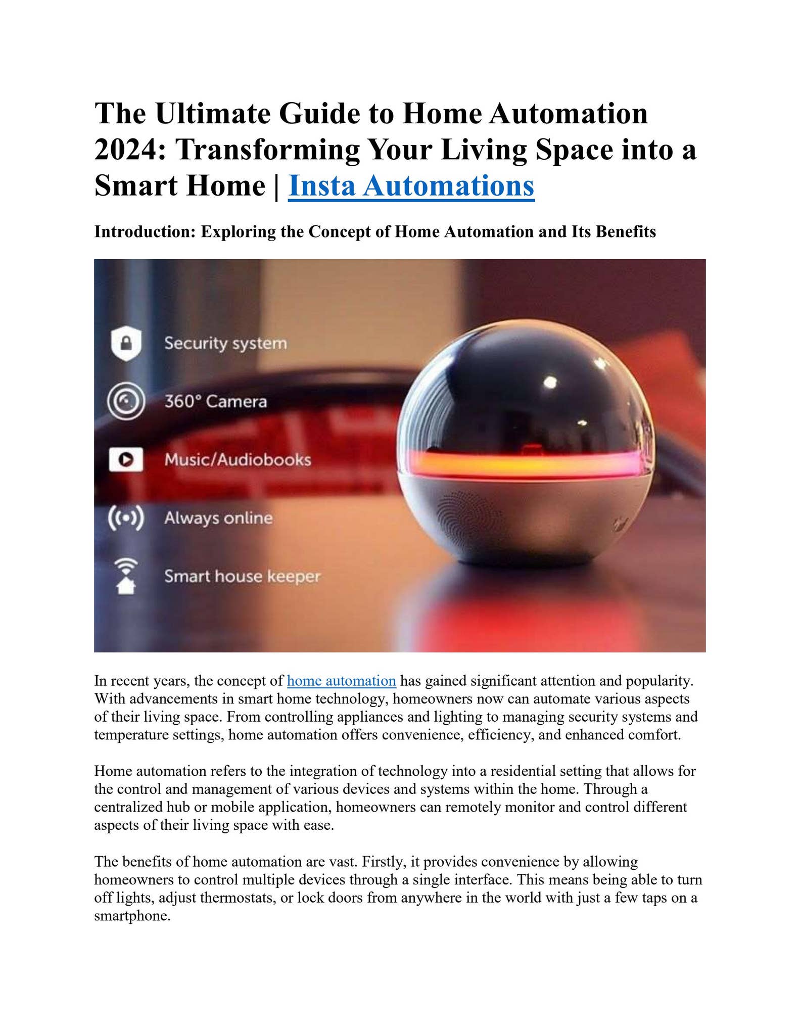 Home Automation 2024 by Insta Automations - Issuu