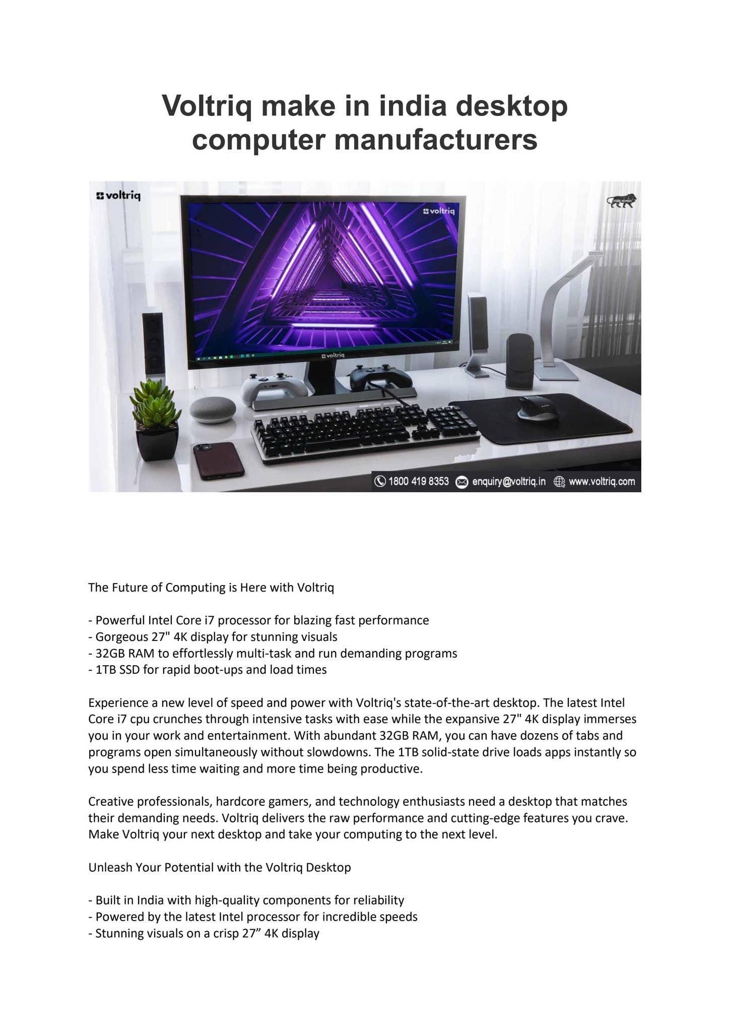 Make in India Android LED TV Manufacturers by Voltriq Channel - Issuu
