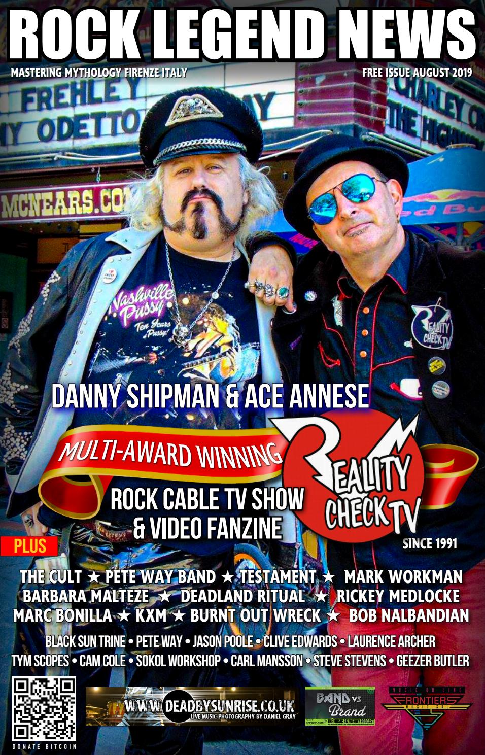 Multi-Award Winning Rock Cable TV Show & Video Fanzine Reality Check TV ...
