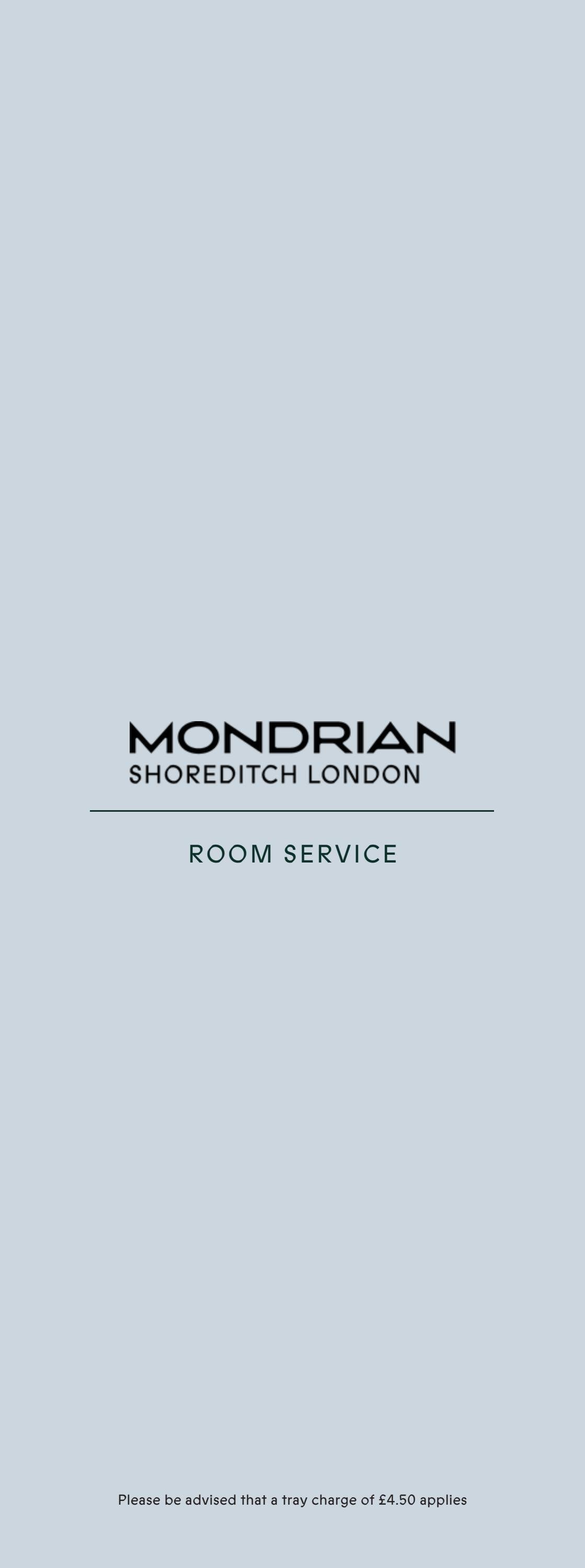 Mondrian Shoreditch Room Service Menu by Ennismore - Issuu