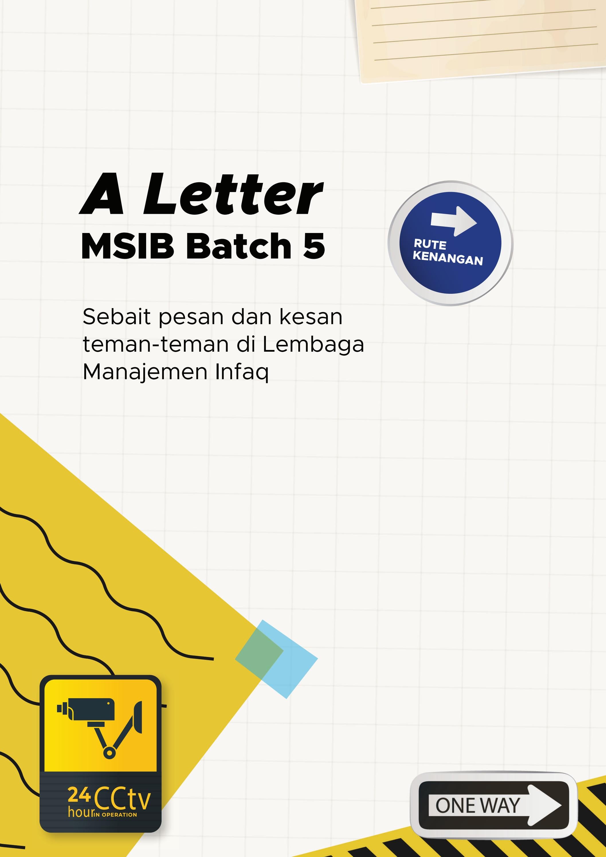 A Letter of MSIB Batch 5 by Internship LMI Batch 5 - Issuu