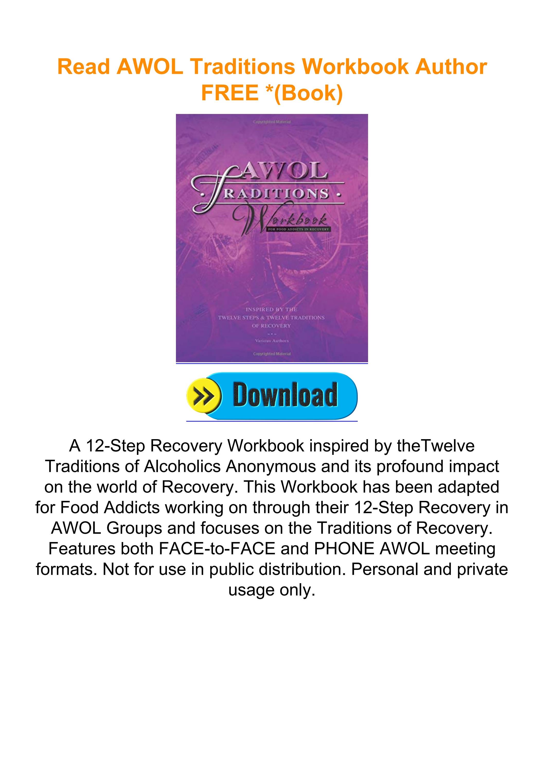 Read AWOL Traditions Workbook Author FREE *(Book) by LauraPGlass - Issuu