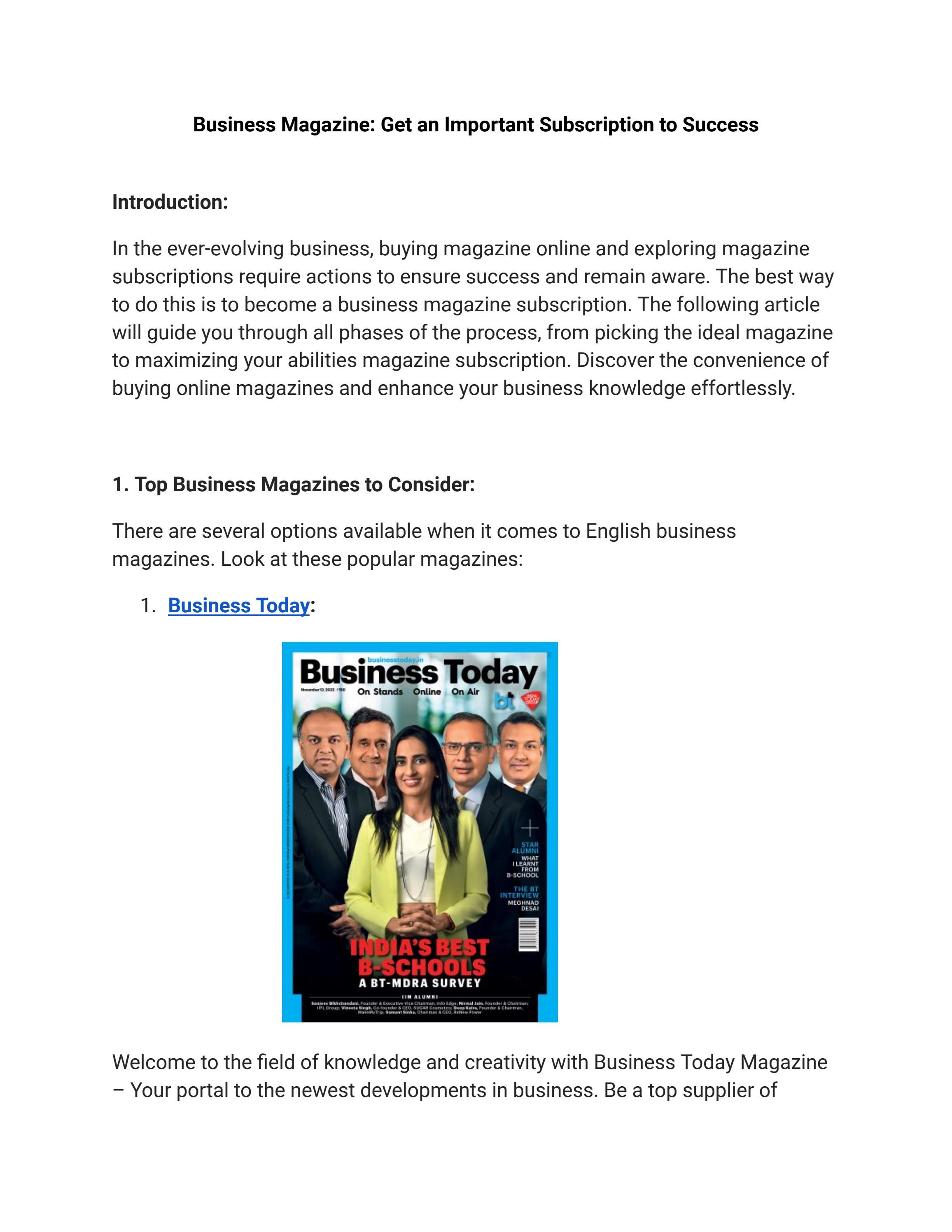 Magazine Subscriptions : The Single-Source for your required magazines ...