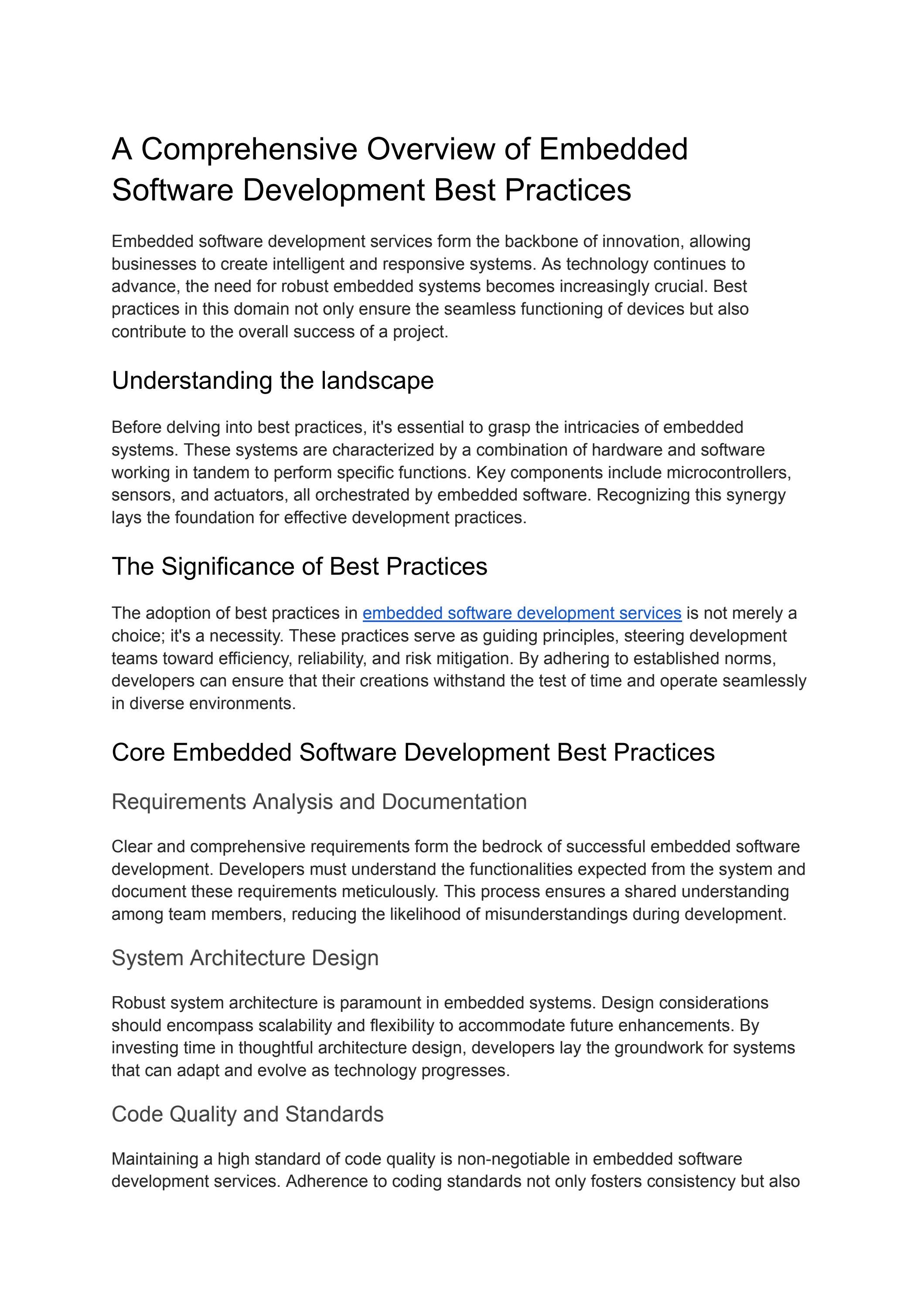 Embedded Software Development Services by alexhall10 - Issuu