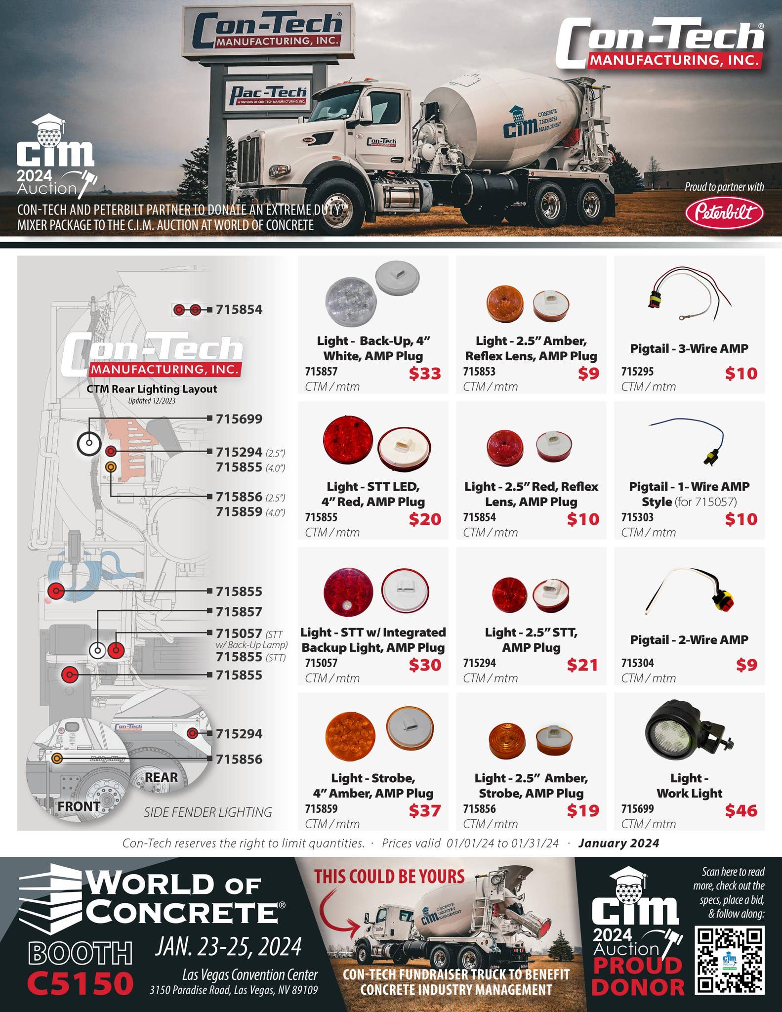 Con-Tech Parts Flyer - JAN 2024 - Lighting - C.I.M. Auction / World of ...