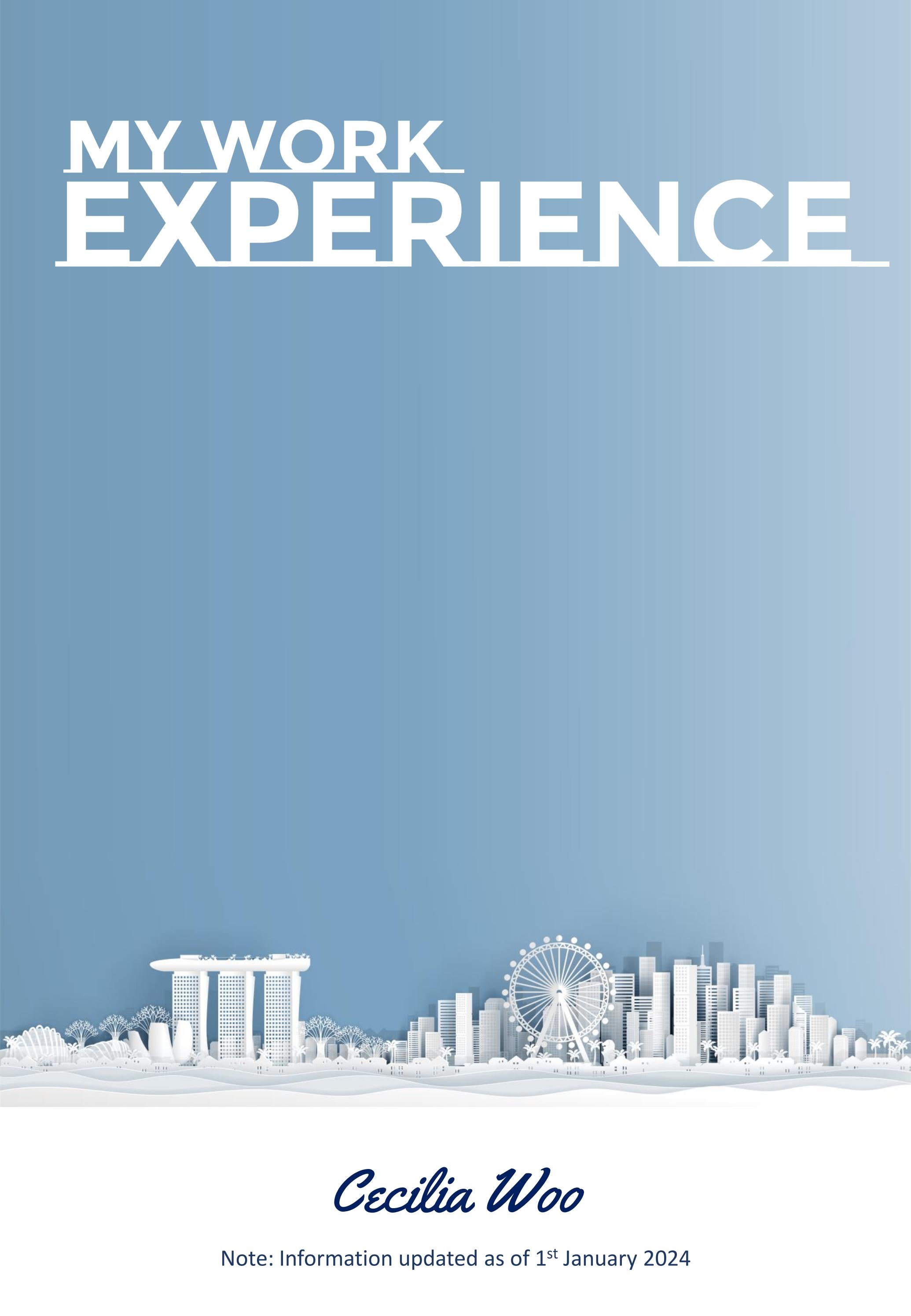 MY WORK EXPERIENCE by Cecilia Woo - Issuu