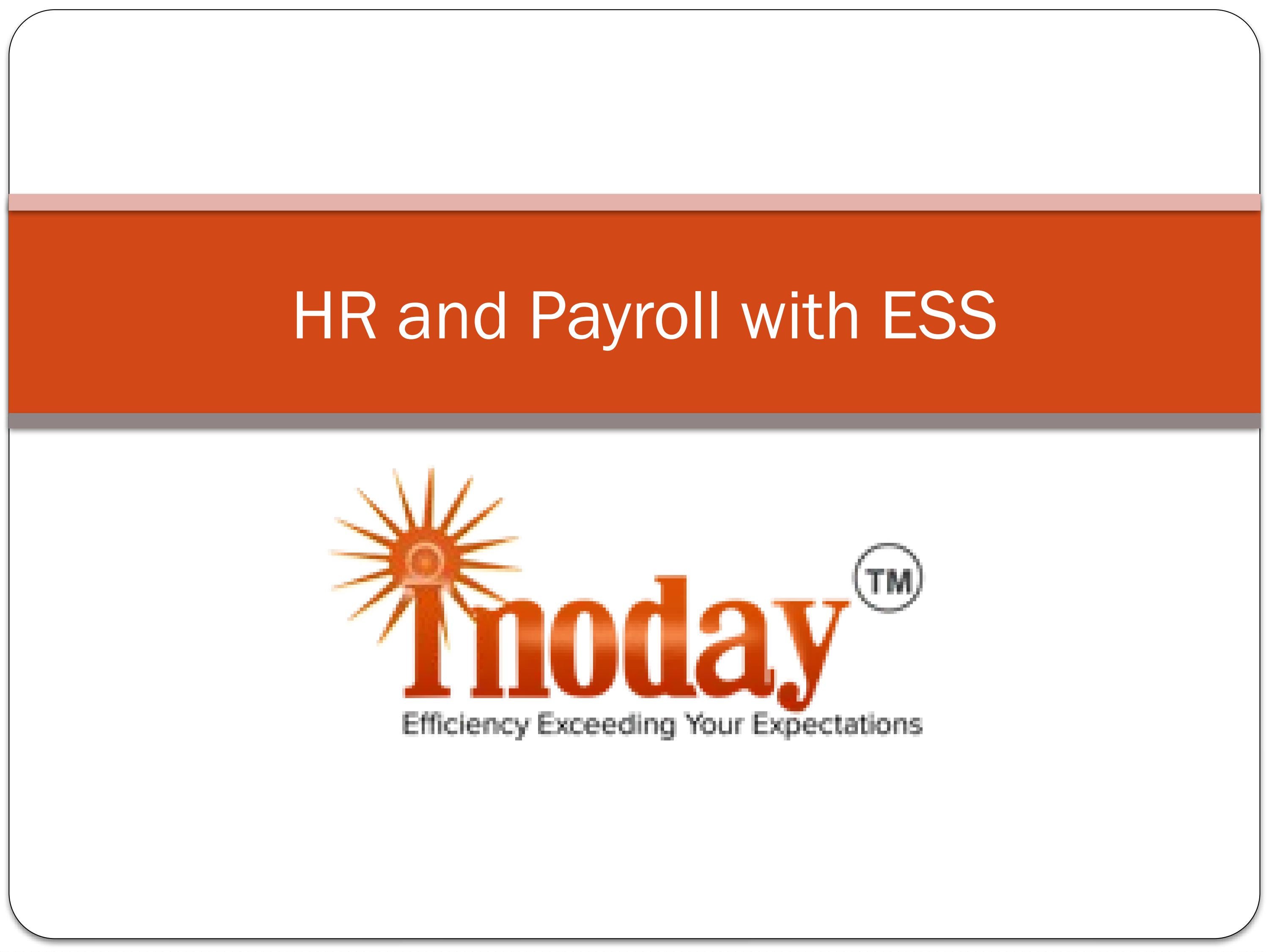 HR & Payroll with ESS by inodayConsultancy - Issuu