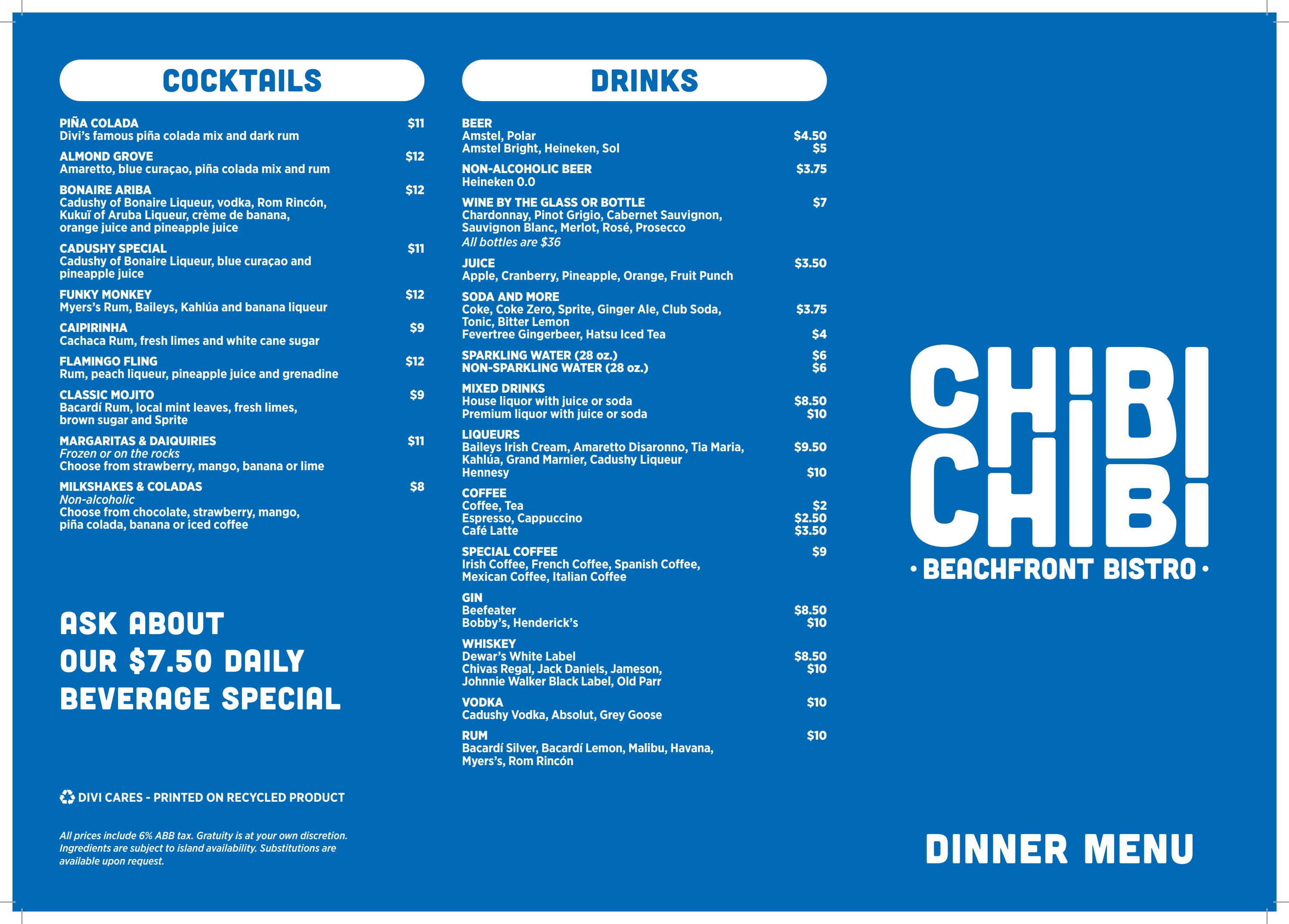 Chibi Chibi Dinner Menu by Divi Resorts - Issuu