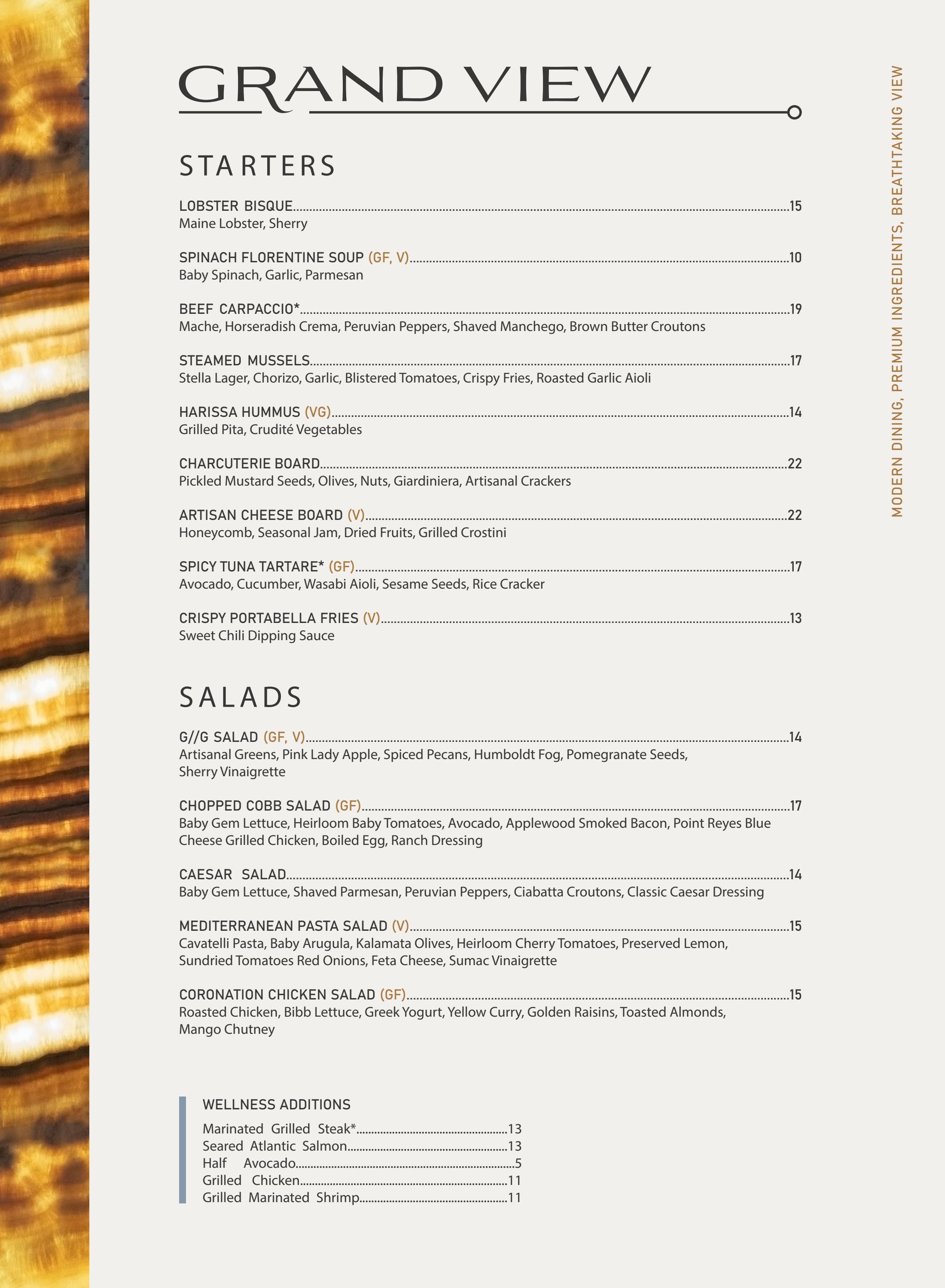 Grand View Dinner Menu January 2024 by gardenofthegodsresortandclub - Issuu