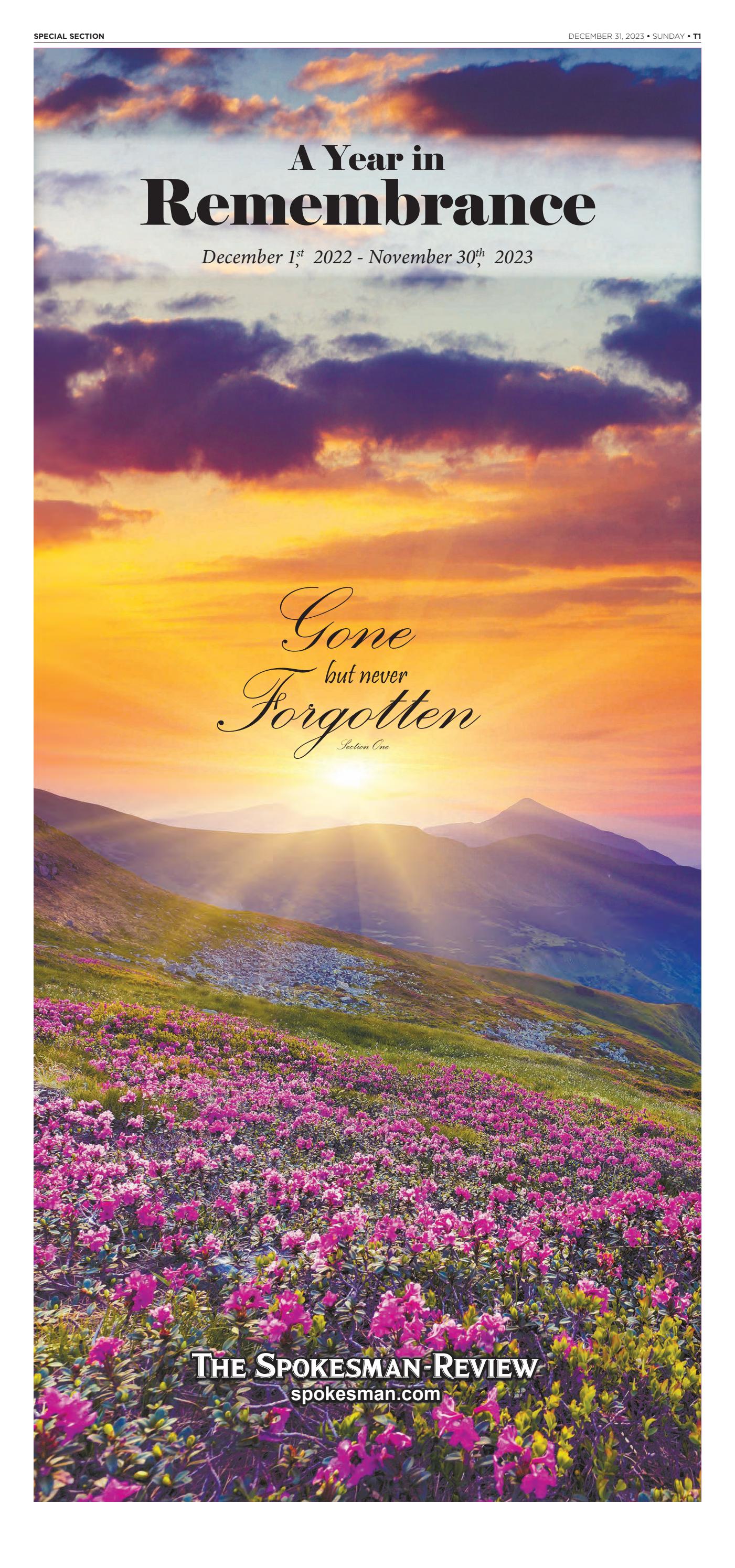 2023 A Year in Remembrance Part1 by Cowles Publishing - Issuu
