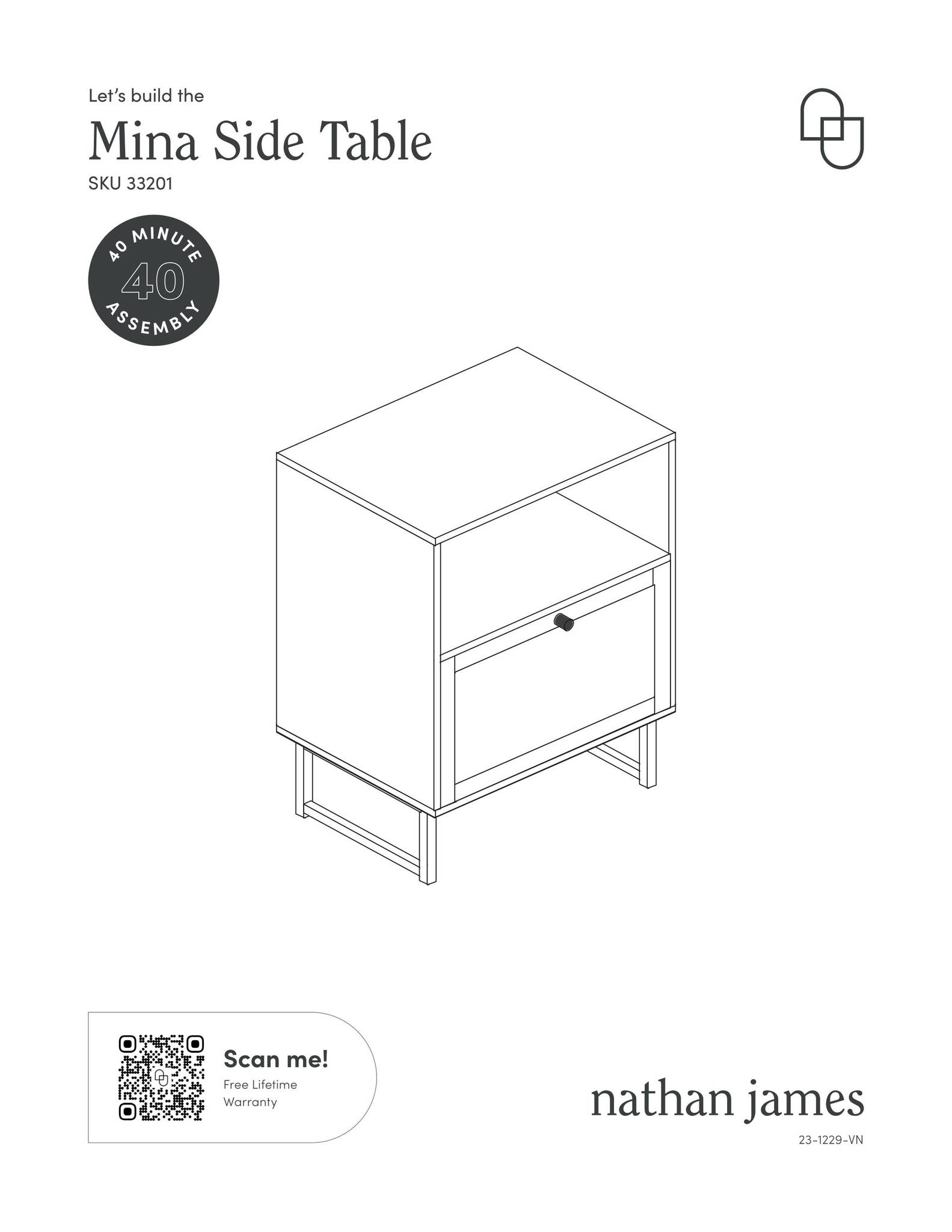 Nathan james mina side table store