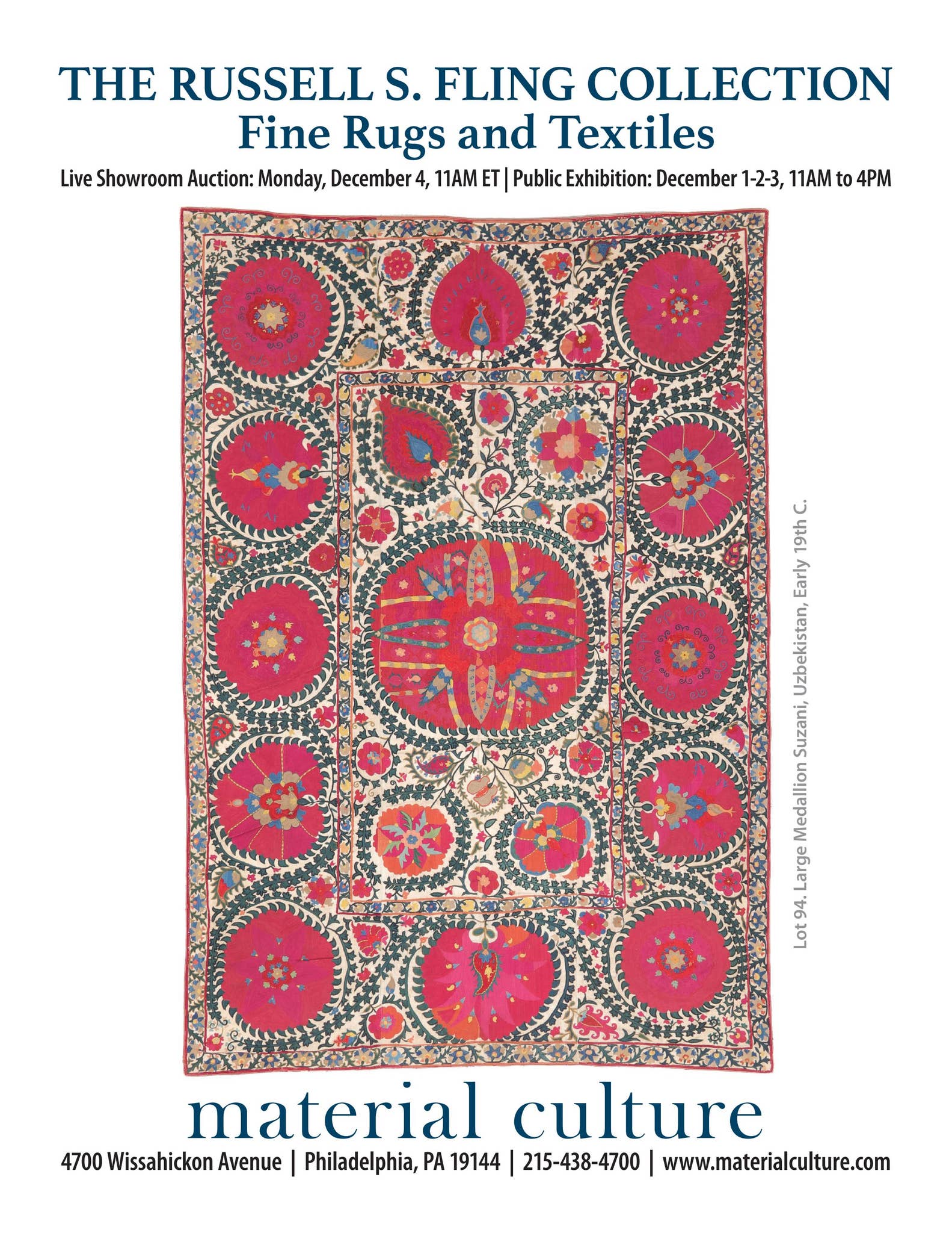 THE RUSSELL S. FLING COLLECTION | FINE RUGS AND TEXTILES by Material ...