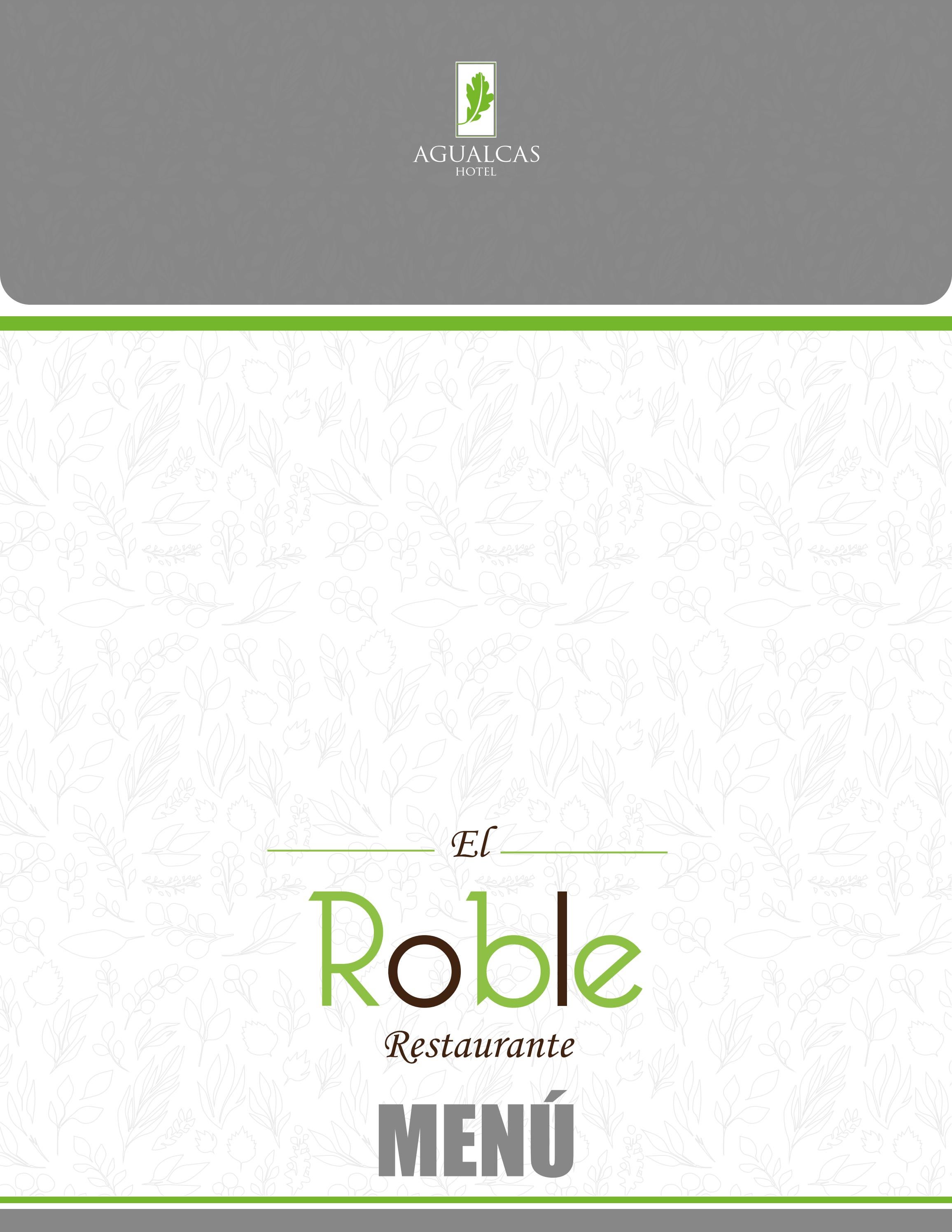 MENU RESTAURANTE EL ROBLE by AgualcasHotel - Issuu