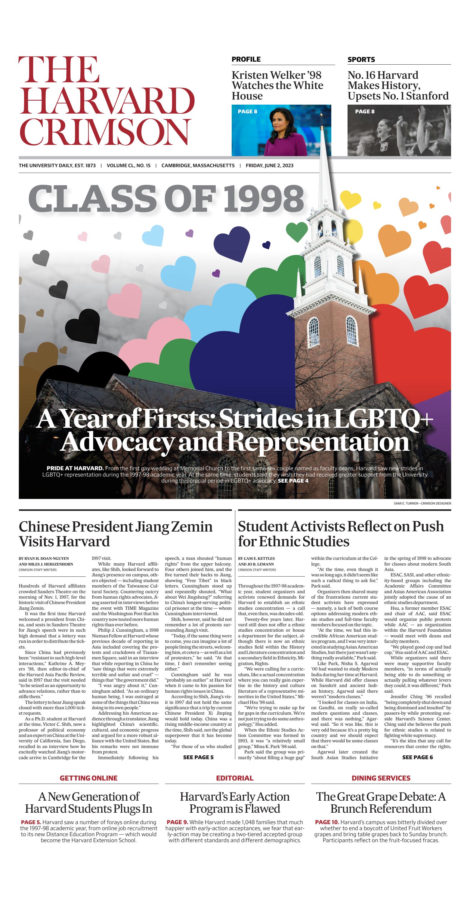 The Harvard Crimson - Volume CL, No. 15: 25th Reunion by The Harvard ...