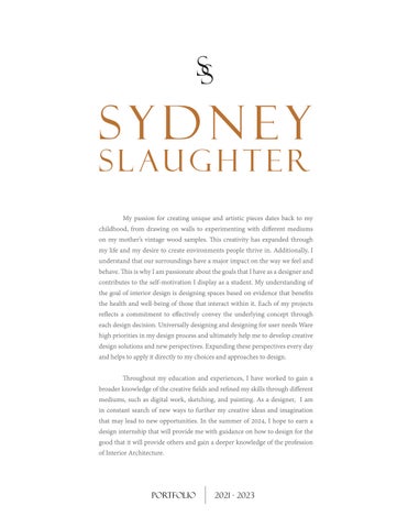 Sydney Slaughter Interior Architecture and Design Portfolio by Sydney ...